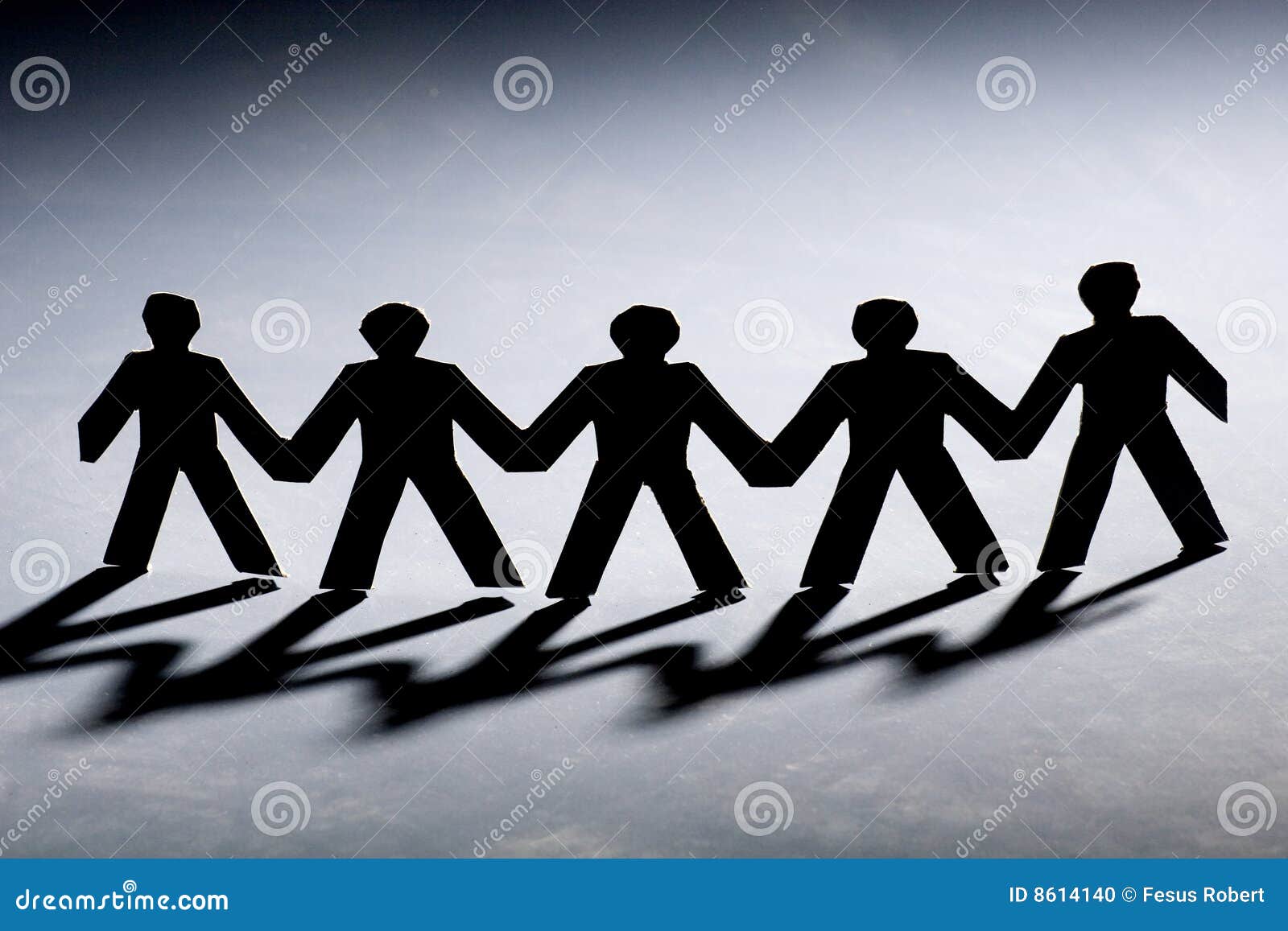 Paper men stock photo. Image of join, paper, congregation - 8614140