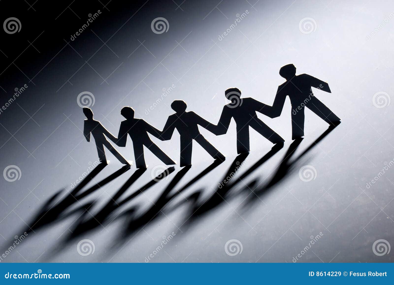 Paper men stock image. Image of congregation, employment - 8614229
