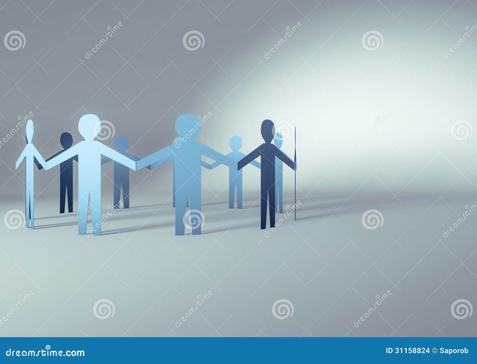 Paper men stock illustration. Illustration of meeting - 31158824