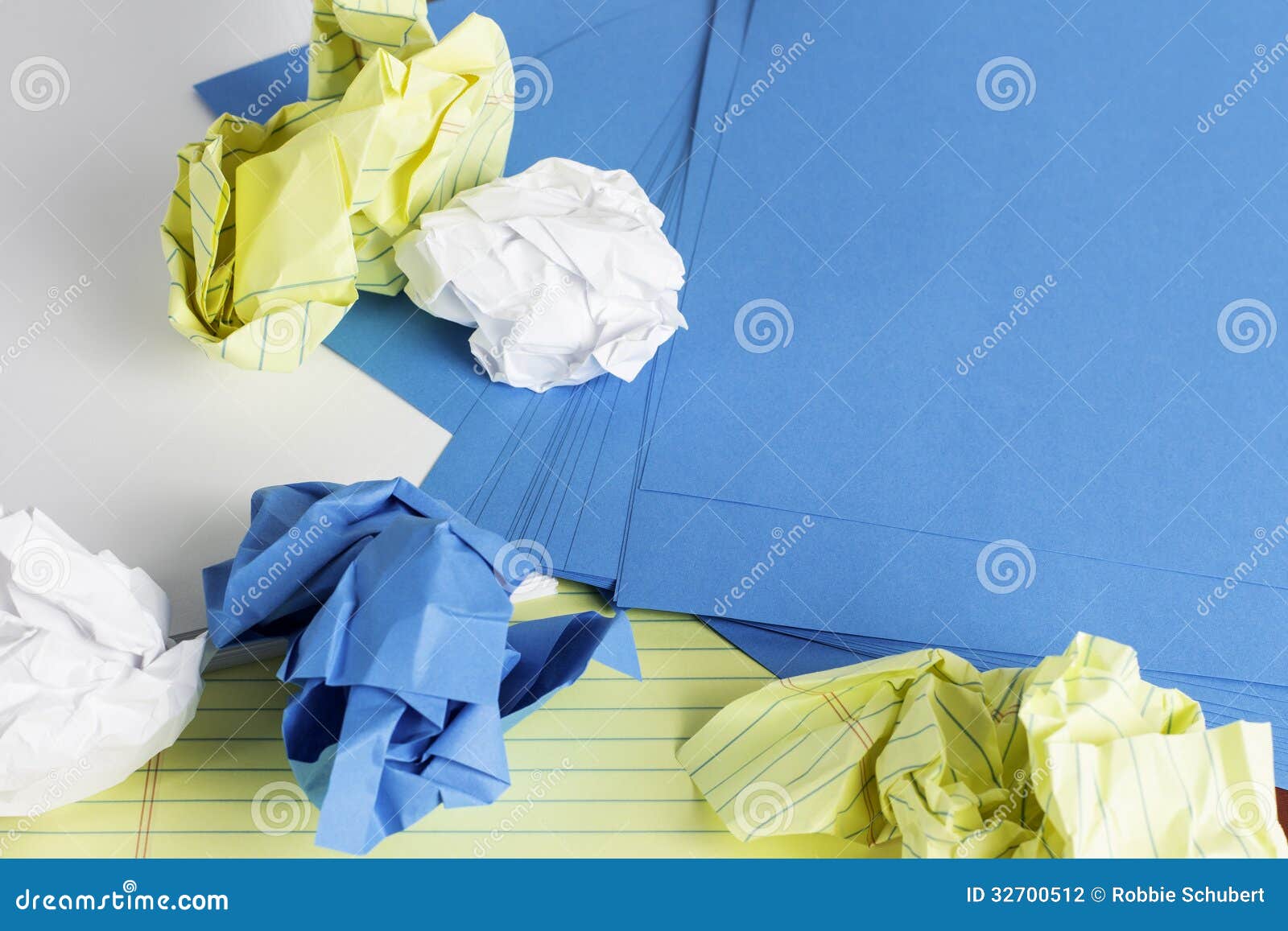 Paper Mess stock photo. Image of garbage, crumpled, office - 32700512