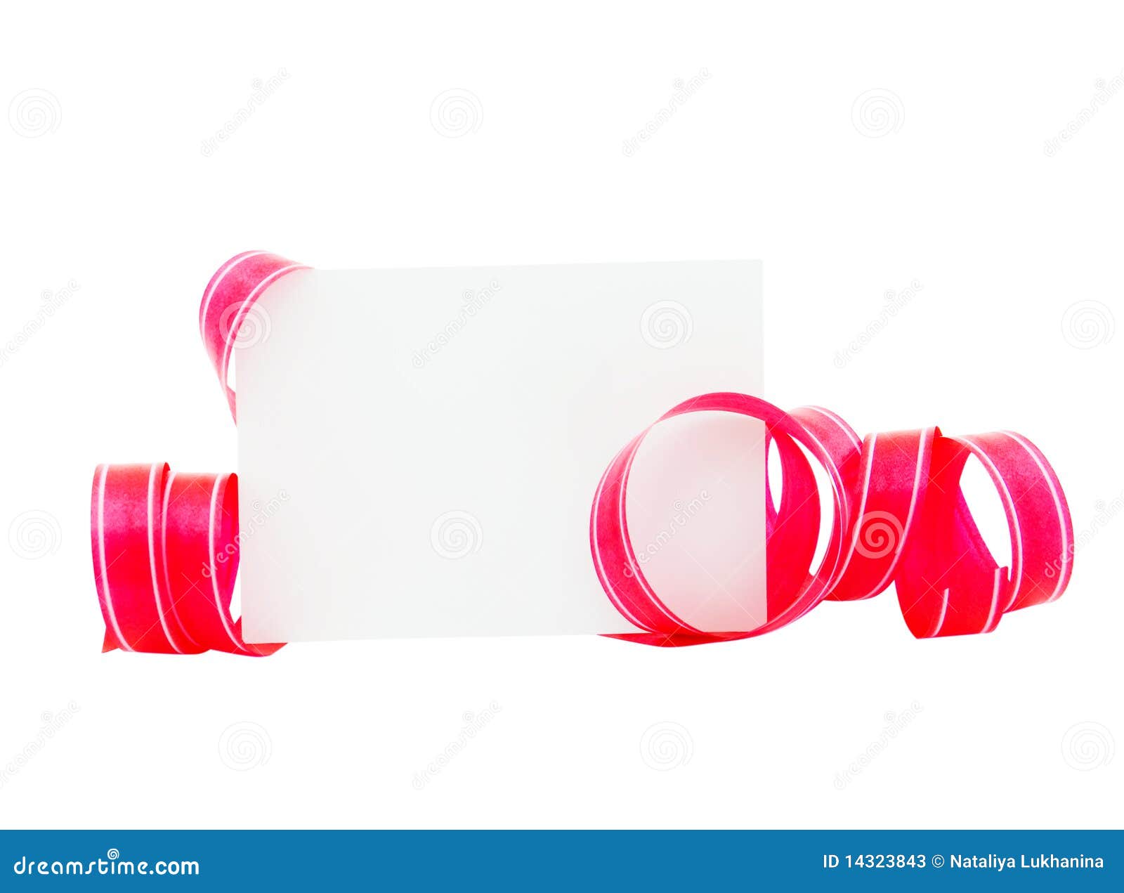 Paper For The Message With A Pink Ribbon Stock Image - Image of ...