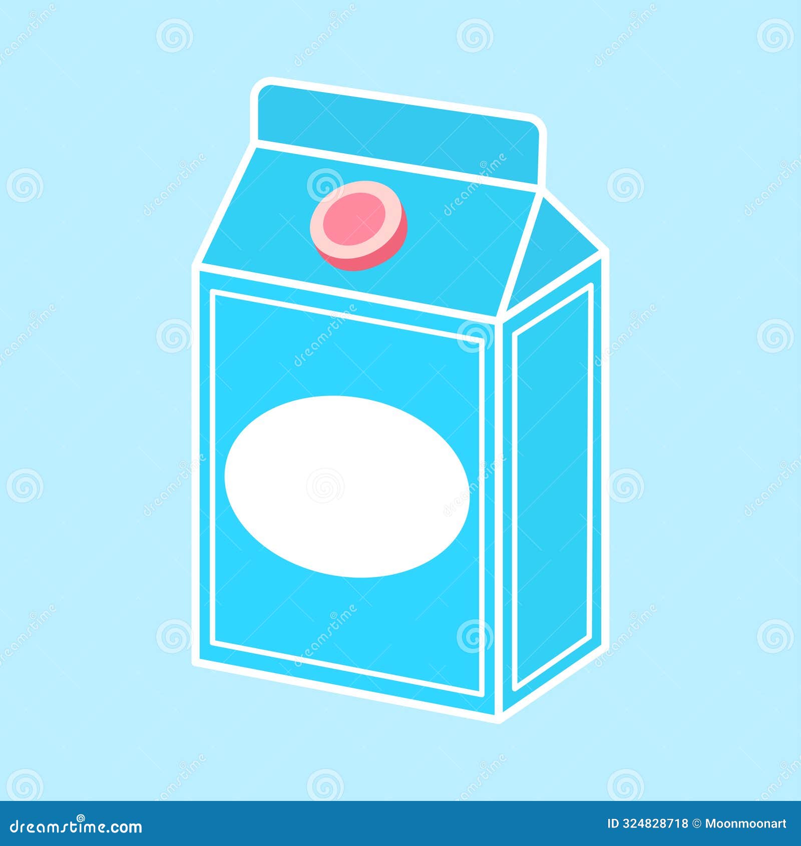 Paper Bag Of Milk Doodle Clipart In Black And Beige Vector Illustration ...