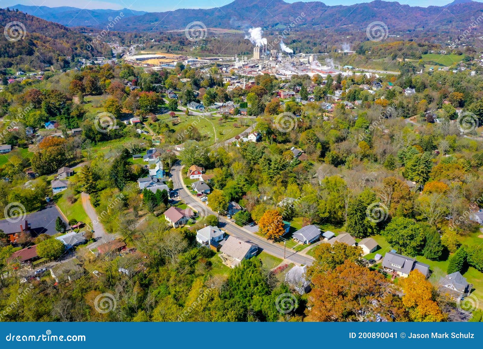 Paper Mill in Canton, North Carolina Stock Image - Image of mountains ...