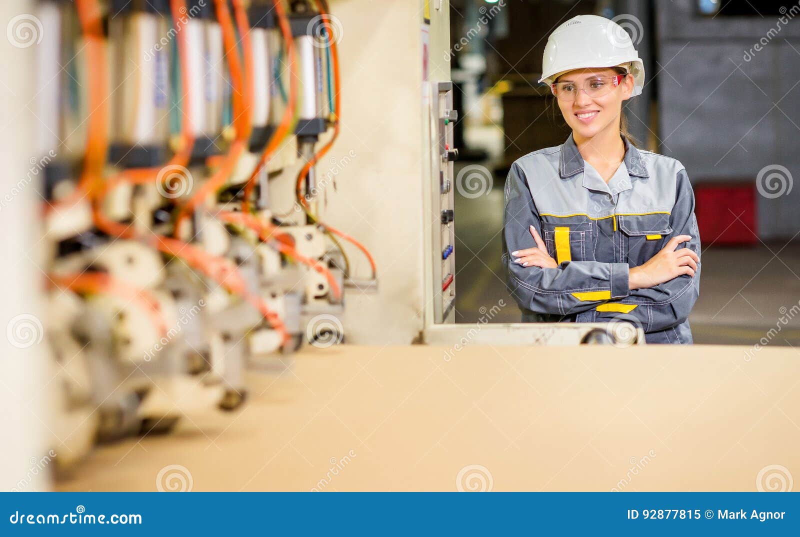 Paper mill factory worker stock image. Image of cardboard - 92877815