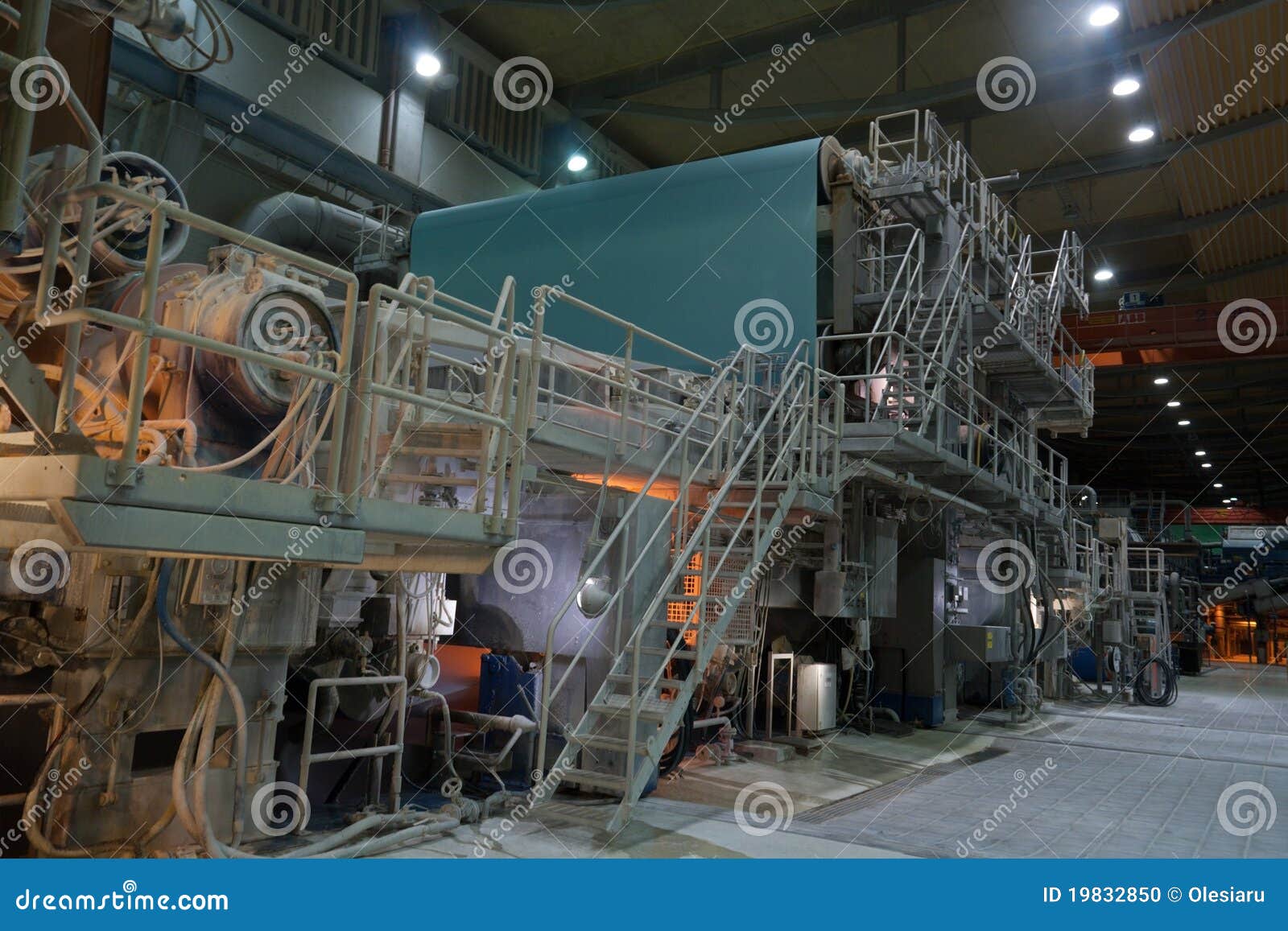 Paper Mill - Inside Panoramic View Stock Photo - Image of forest, pipes ...