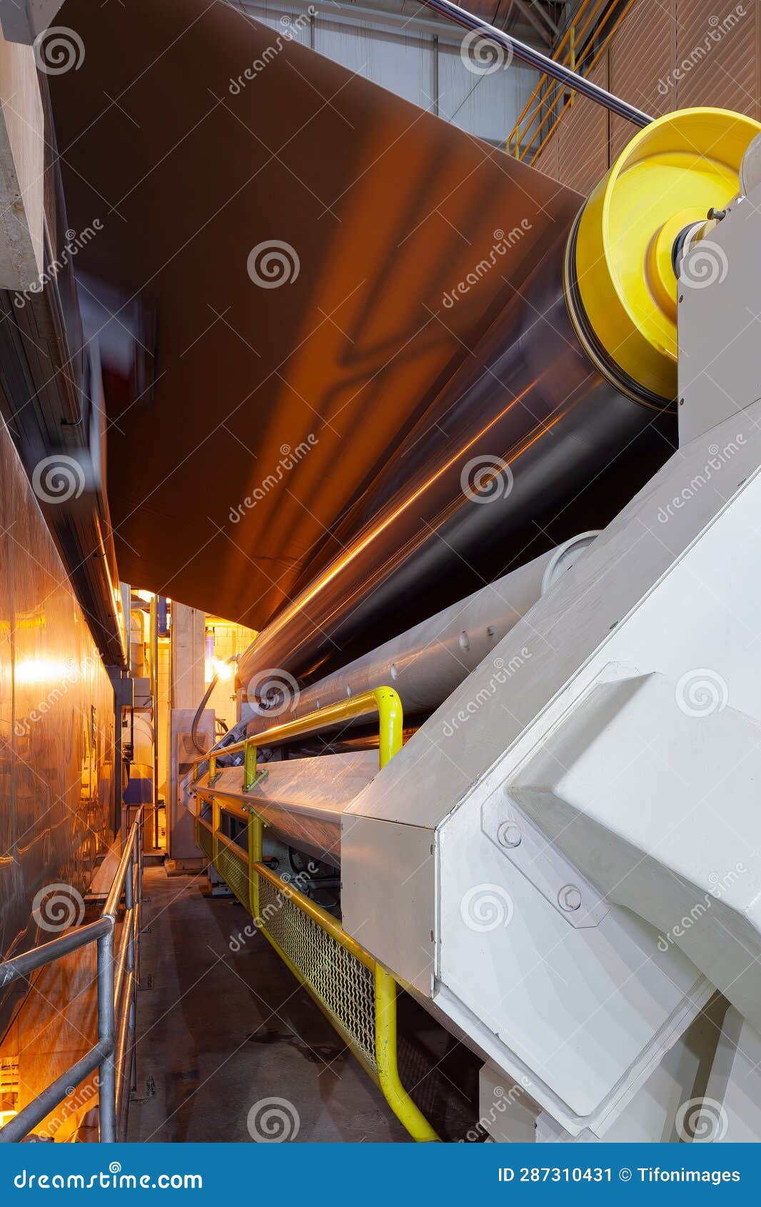 Paper mill plant stock image. Image of machine, pulp - 287310431