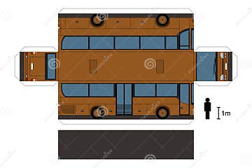 Paper model of a bus stock vector. Illustration of papercraft - 62016467