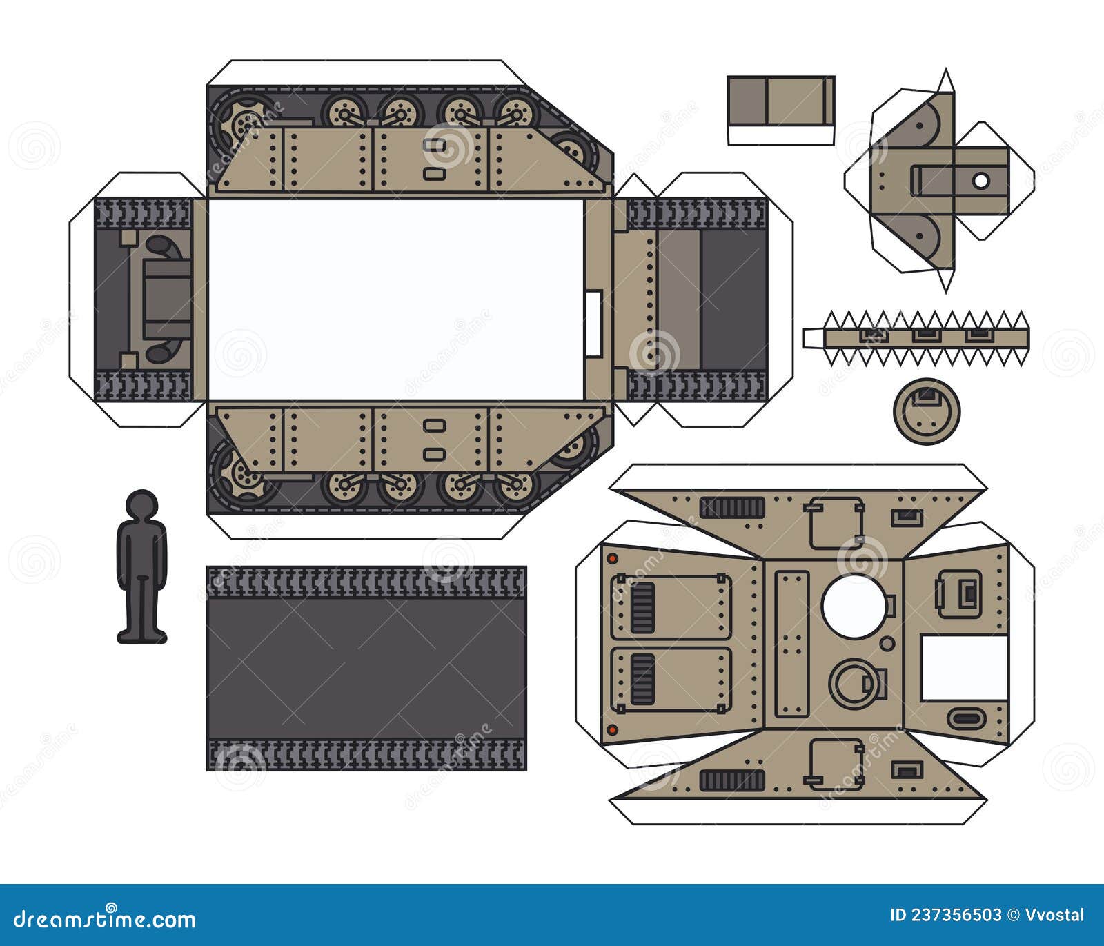 Papercraft Gun Templates