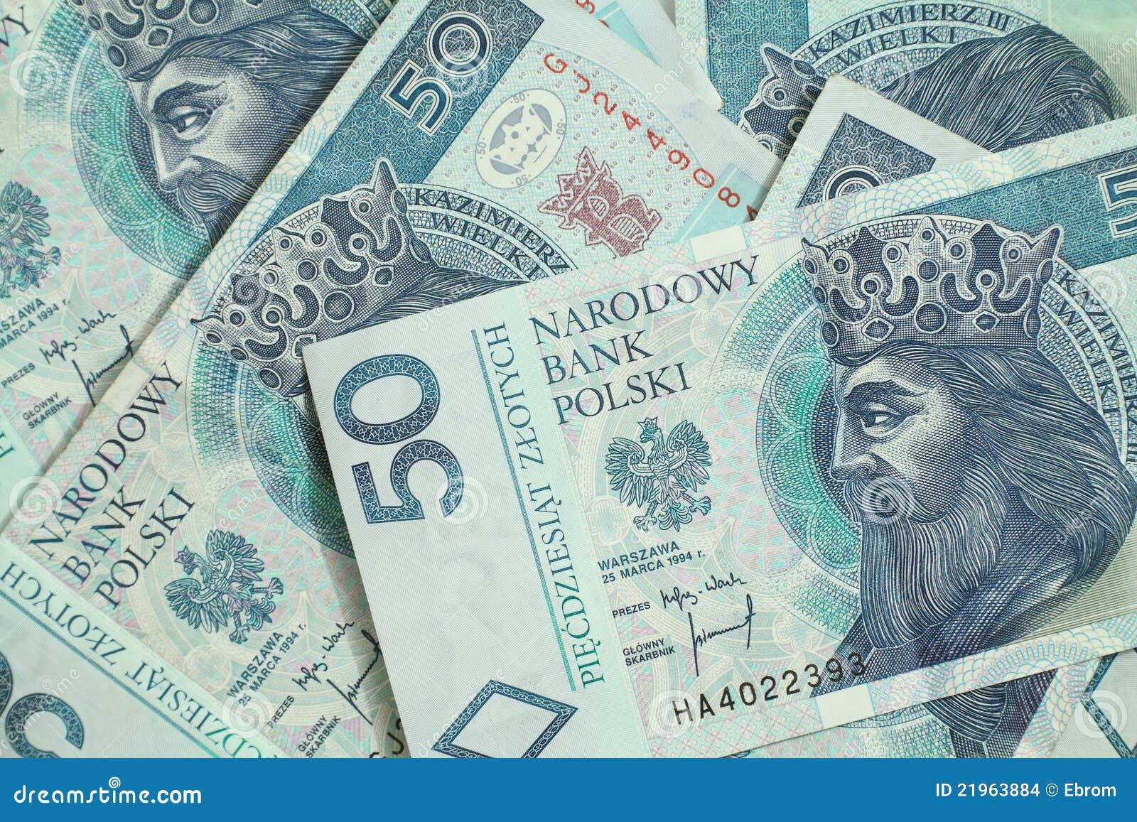 Paper money 50 zloty stock photo. Image of pattern, closeup - 21963884