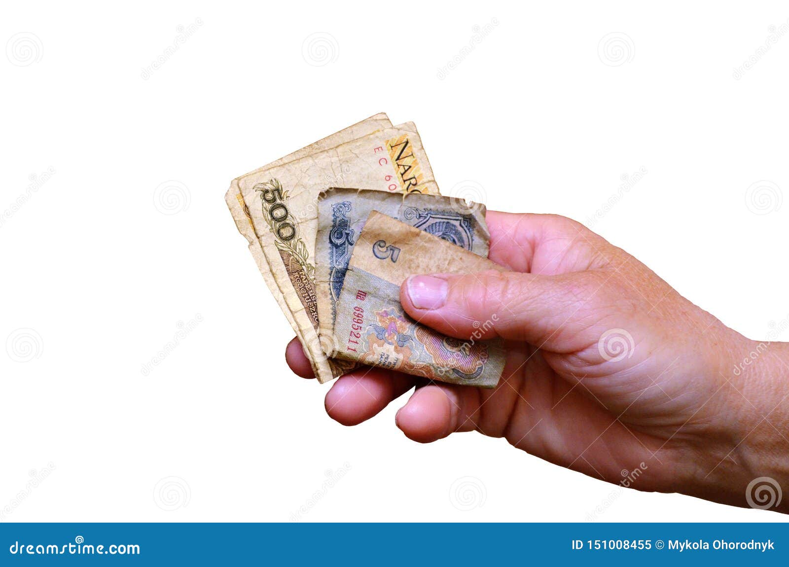 Paper money in a hand stock image. Image of economy - 151008455