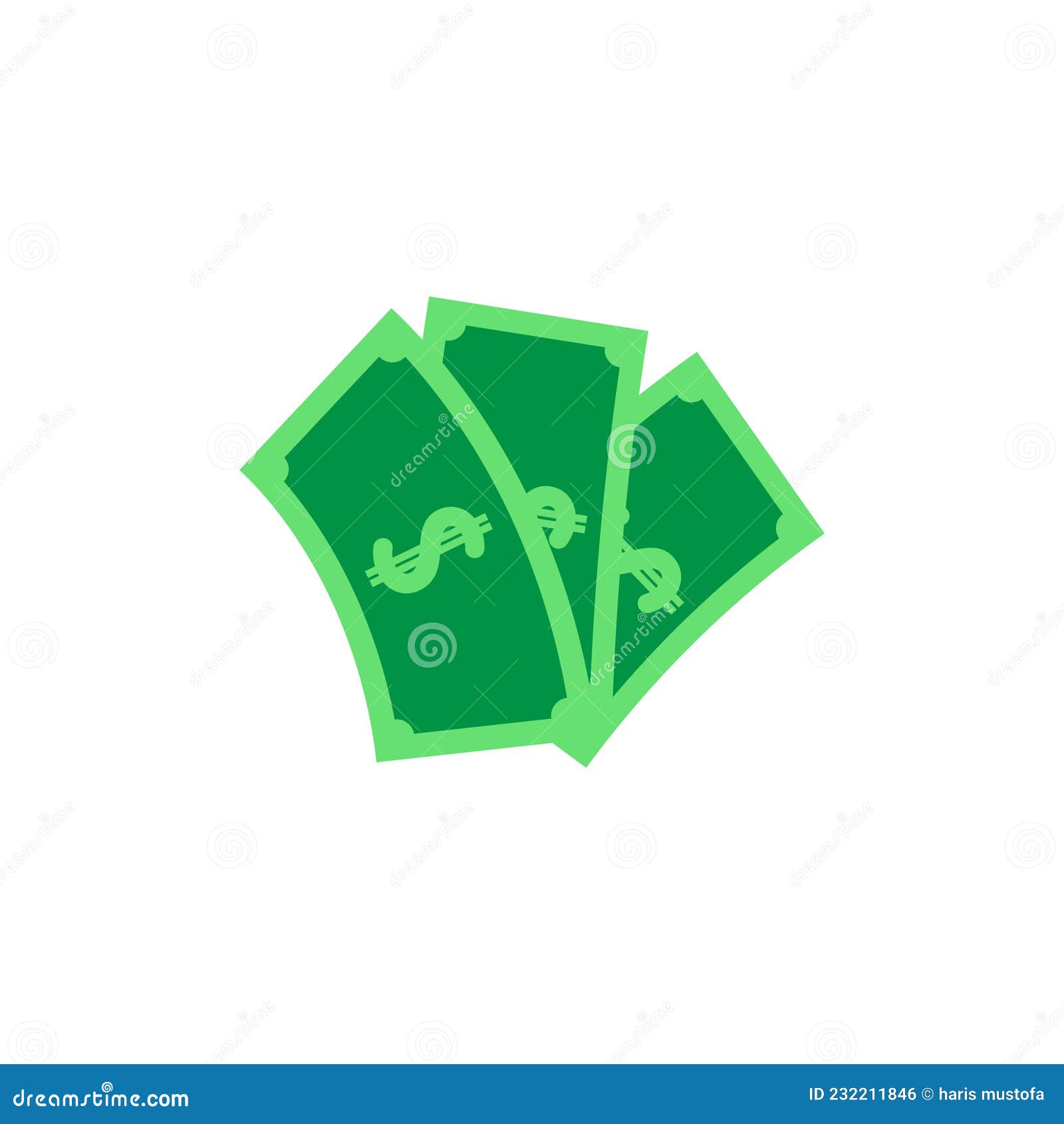 Paper Money Icon Design Template Illustration Vector Isolated Stock ...