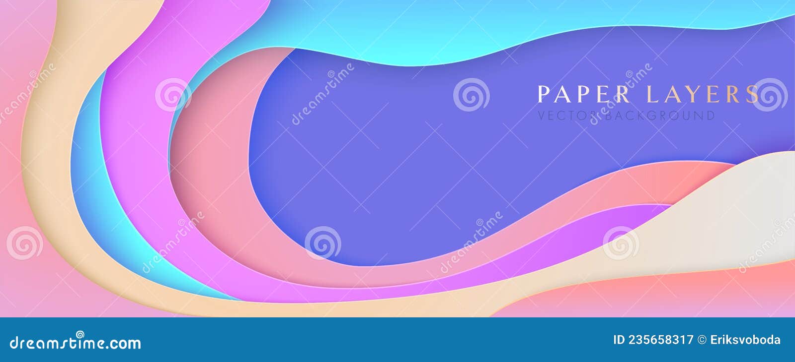 Paper Multi Color Layers. Design of Abstract Background. Template for ...