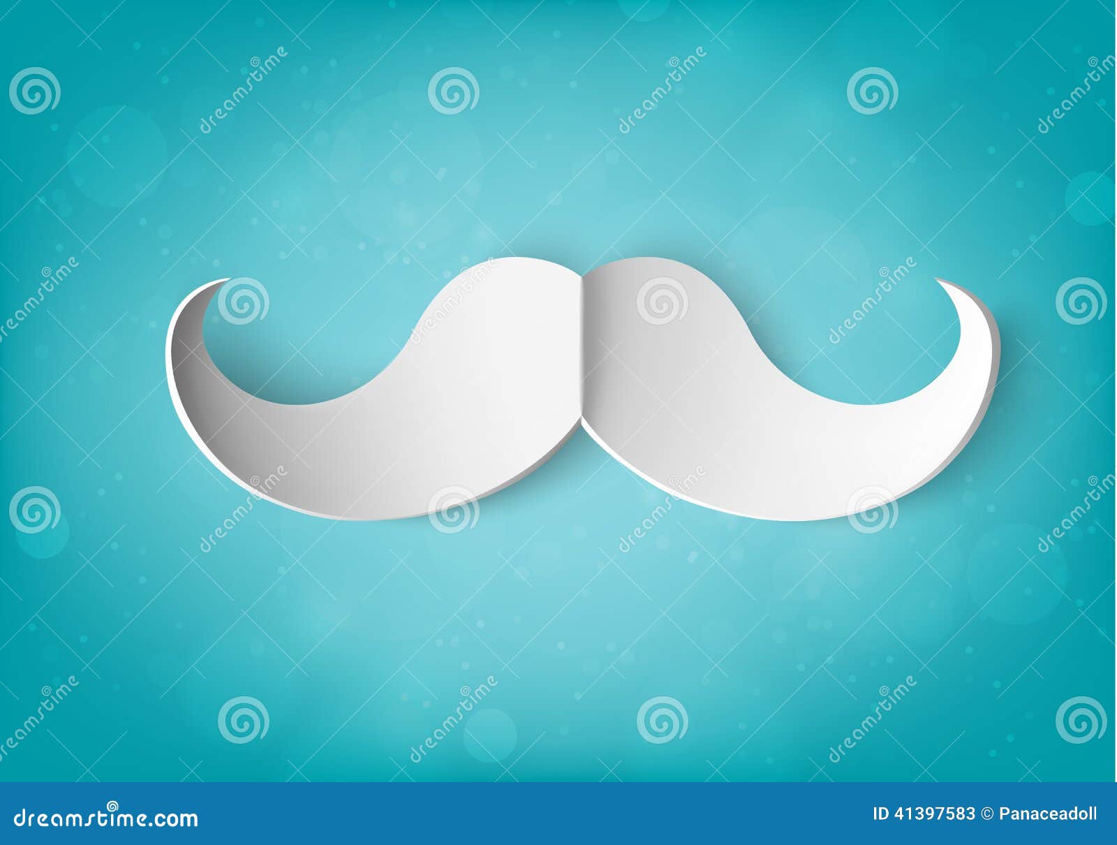 Paper mustache stock vector. Illustration of market, concepts - 41397583