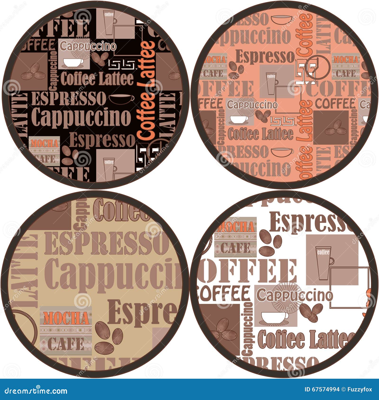 Paper Napkin Frame for Menu, Coffee Shop Stock Illustration ...