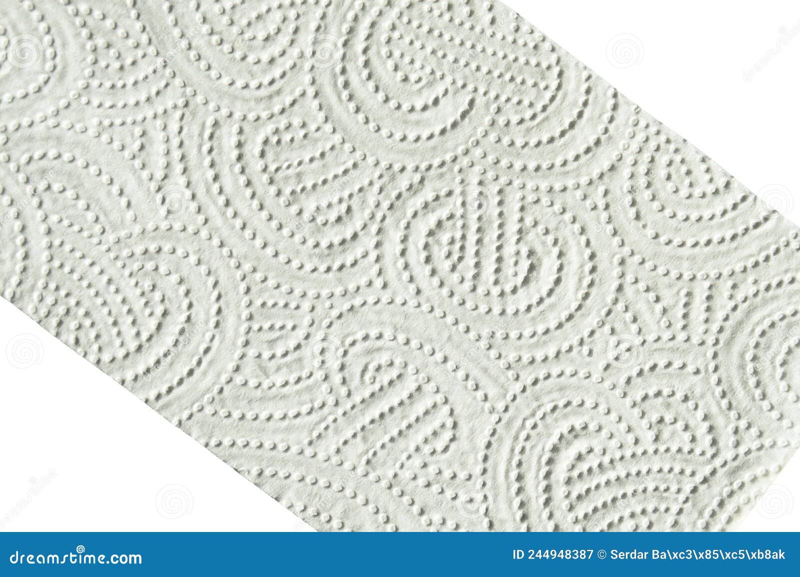 Paper Napkin Texture Used for Kitchen Cleaning, Isolated on White ...