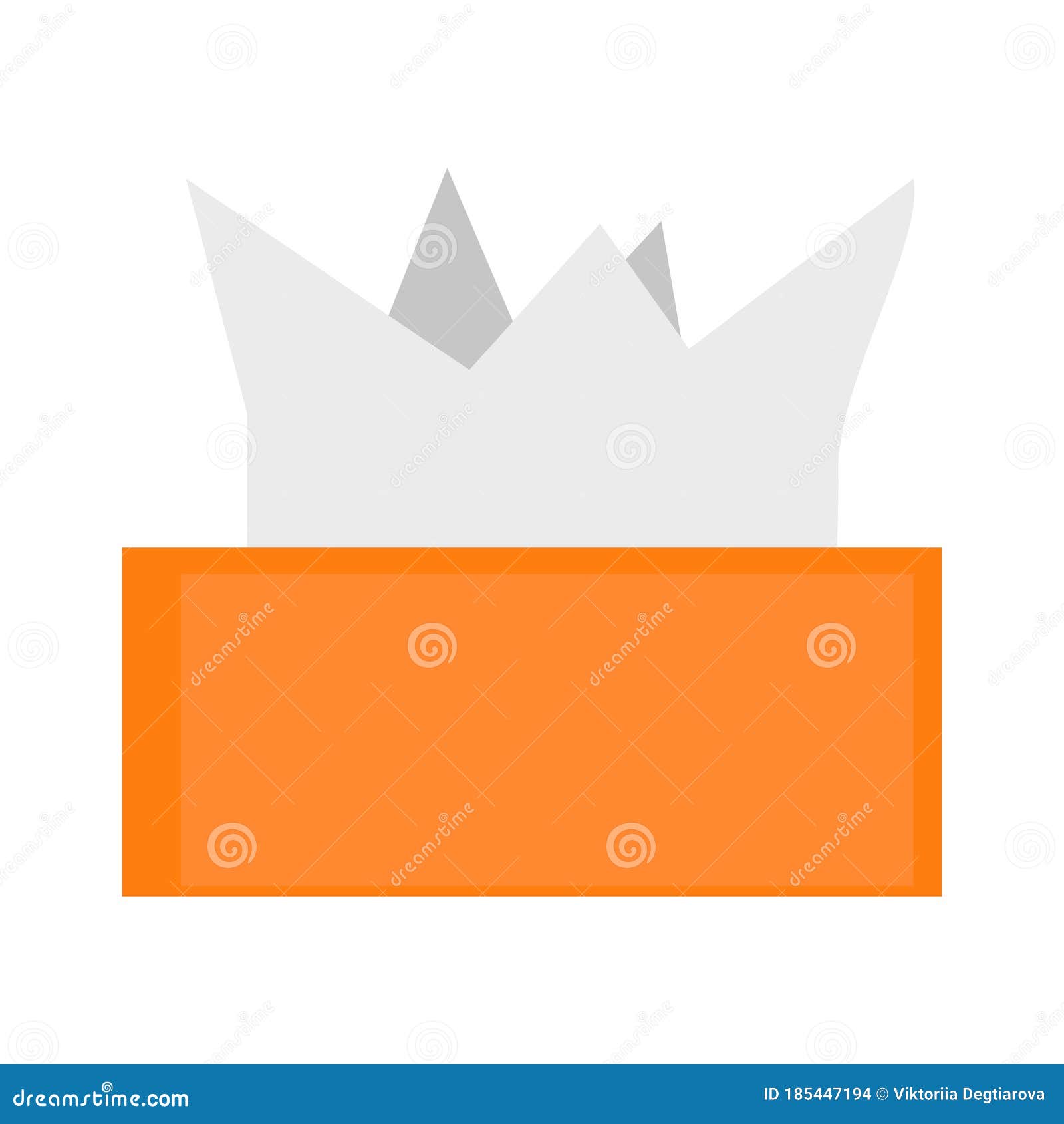 Paper Napkins in a Box. Flat Style Stock Vector - Illustration of help ...