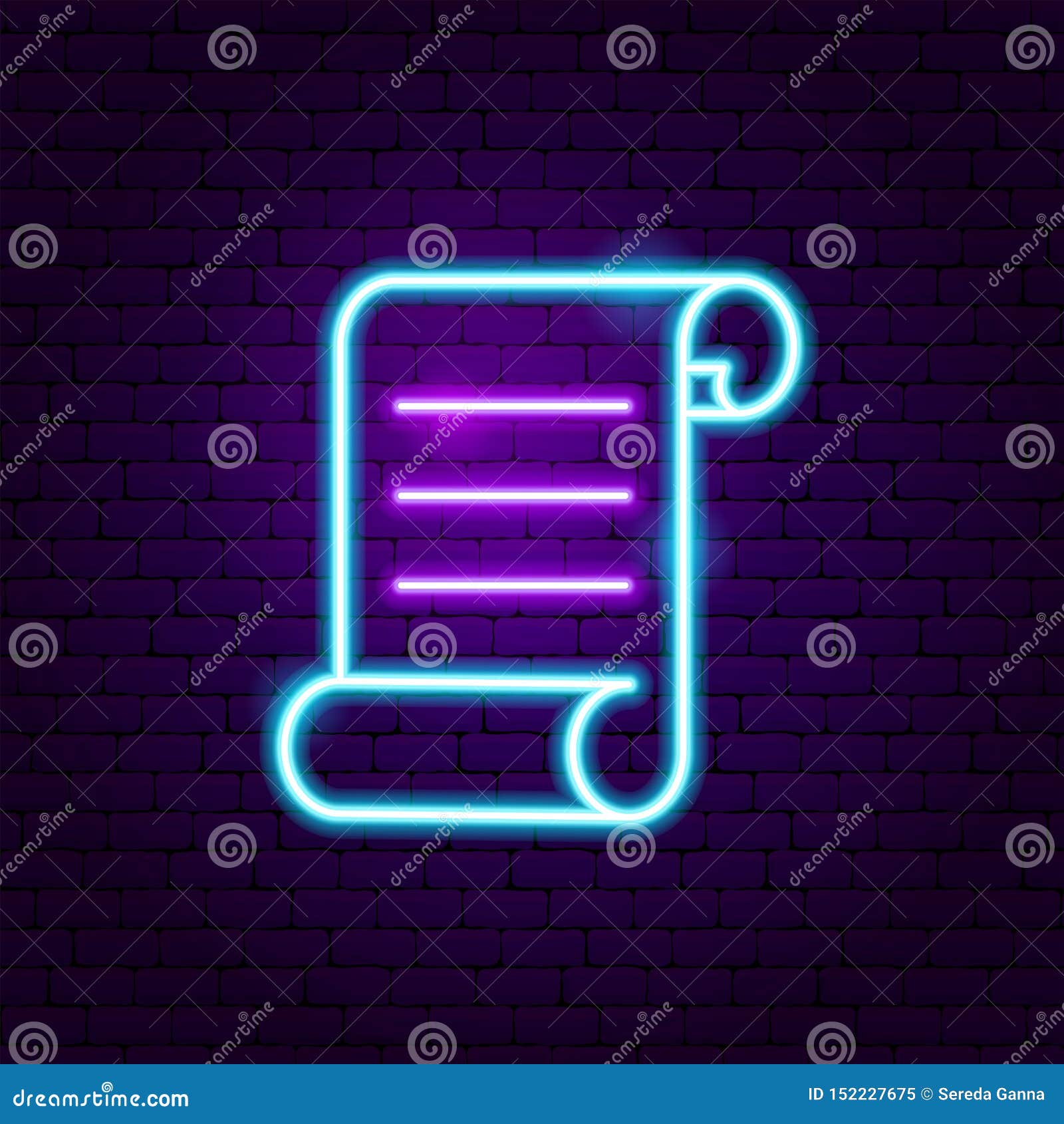 Paper Neon Label stock vector. Illustration of copywriting - 152227675