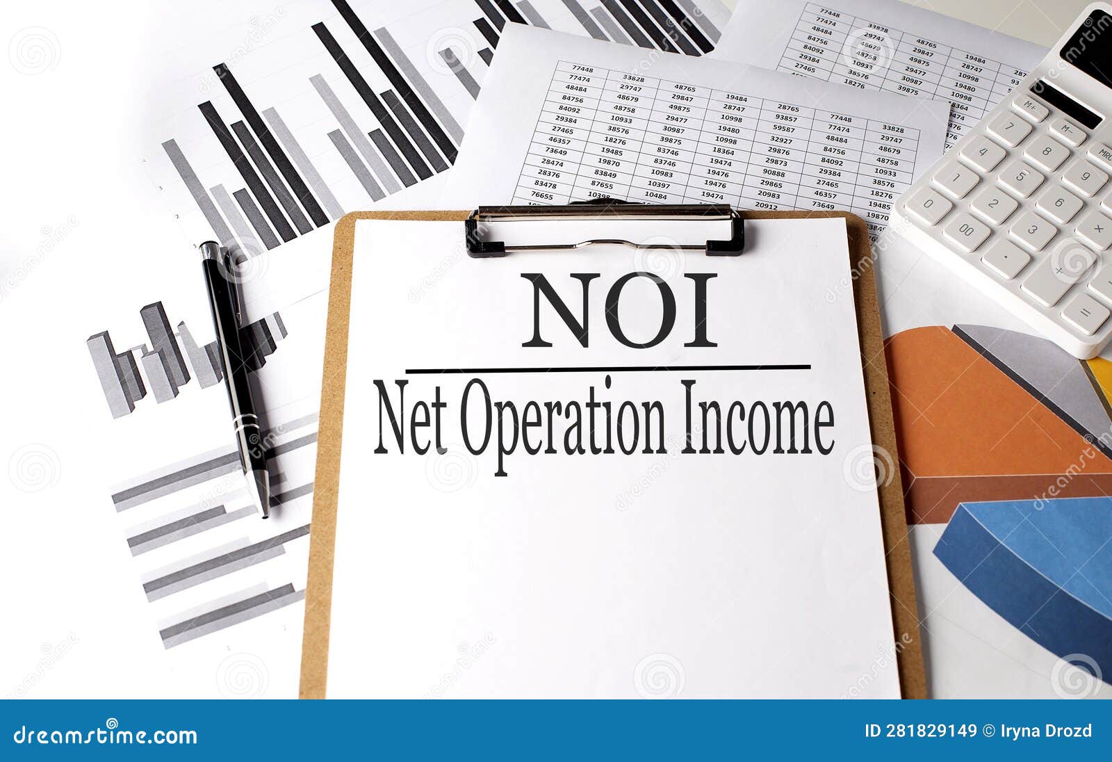 Paper with NOI on a Chart Background, Business Stock Image - Image of ...