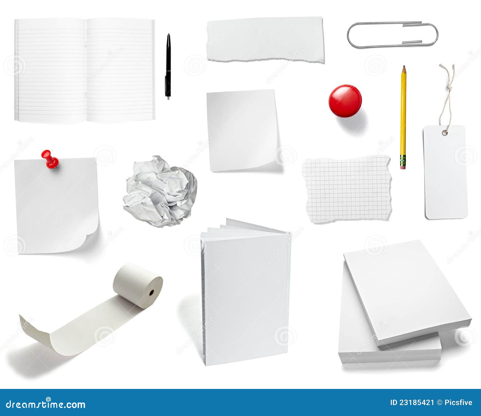 Paper note stock image. Image of brochure, curl, background - 23185421