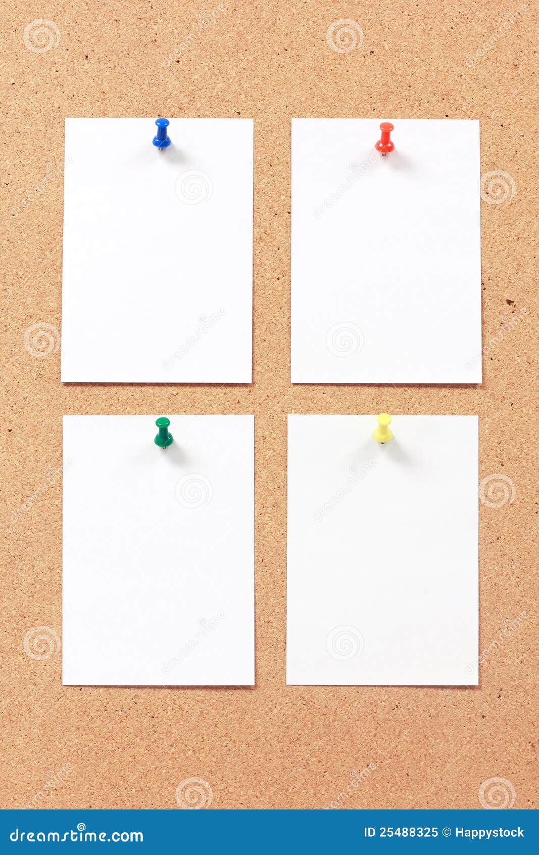 Paper note stock image. Image of group, cork, office - 25488325