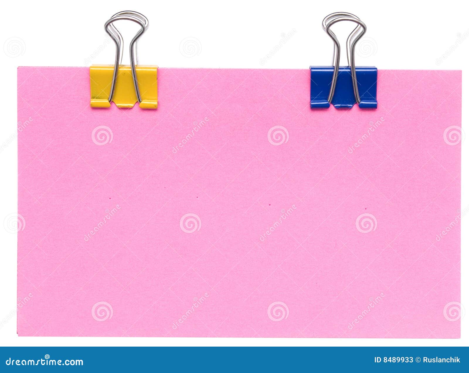 Paper note and clips stock image. Image of bulletin, posting - 8489933