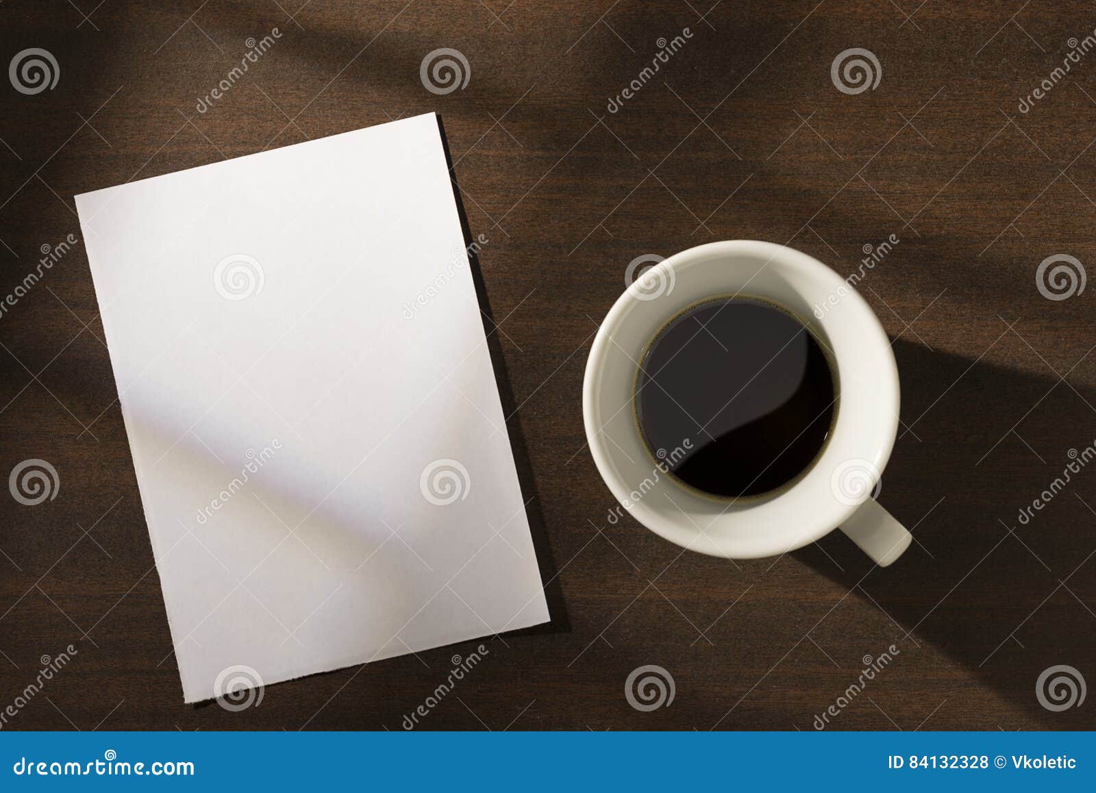 Paper Note and Coffee on the Table Stock Photo - Image of fresh, cafe ...