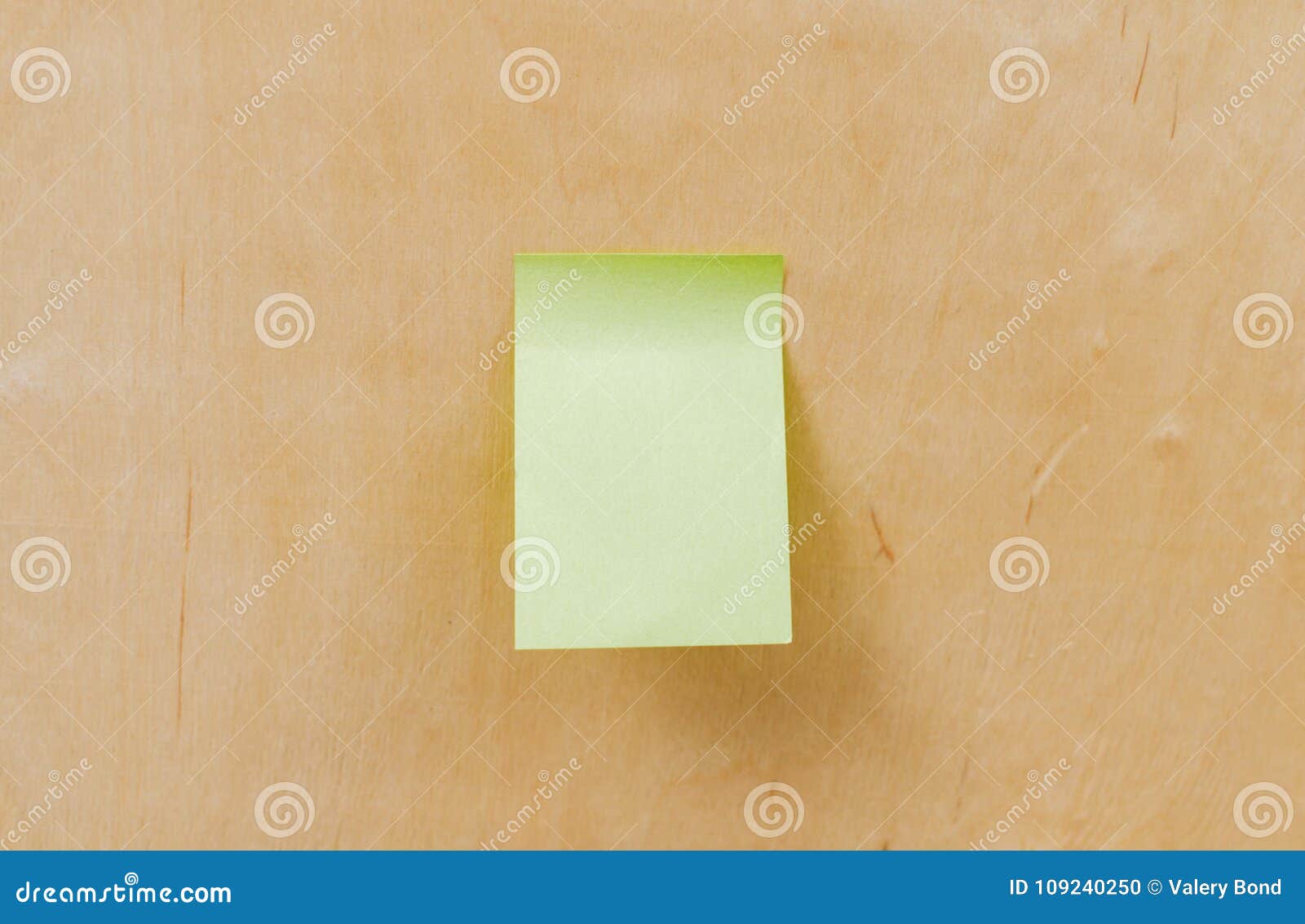 Paper Note on Desk stock photo. Image of paper, notepaper - 109240250