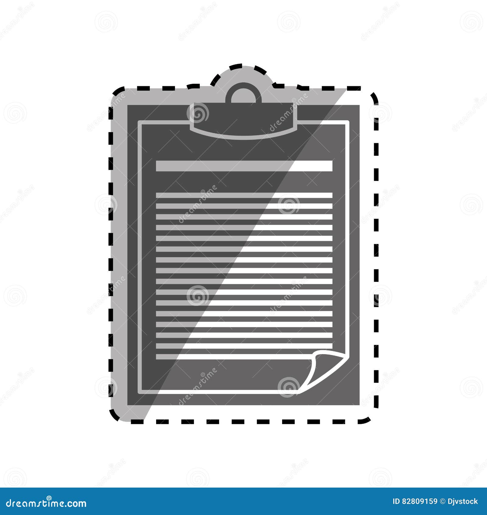 Paper note element stock illustration. Illustration of element - 82809159