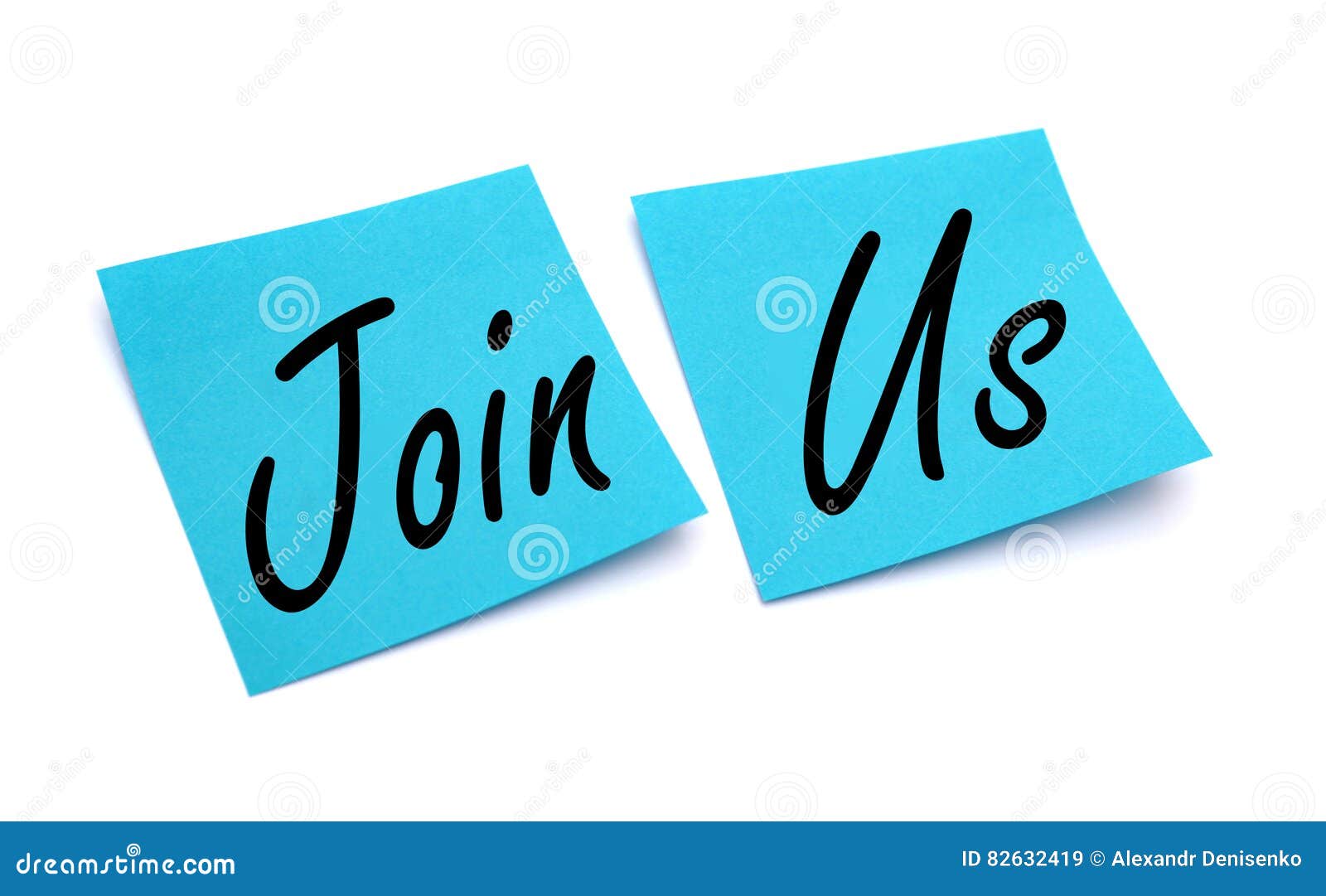 Paper note join us stock image. Image of join, address - 82632419
