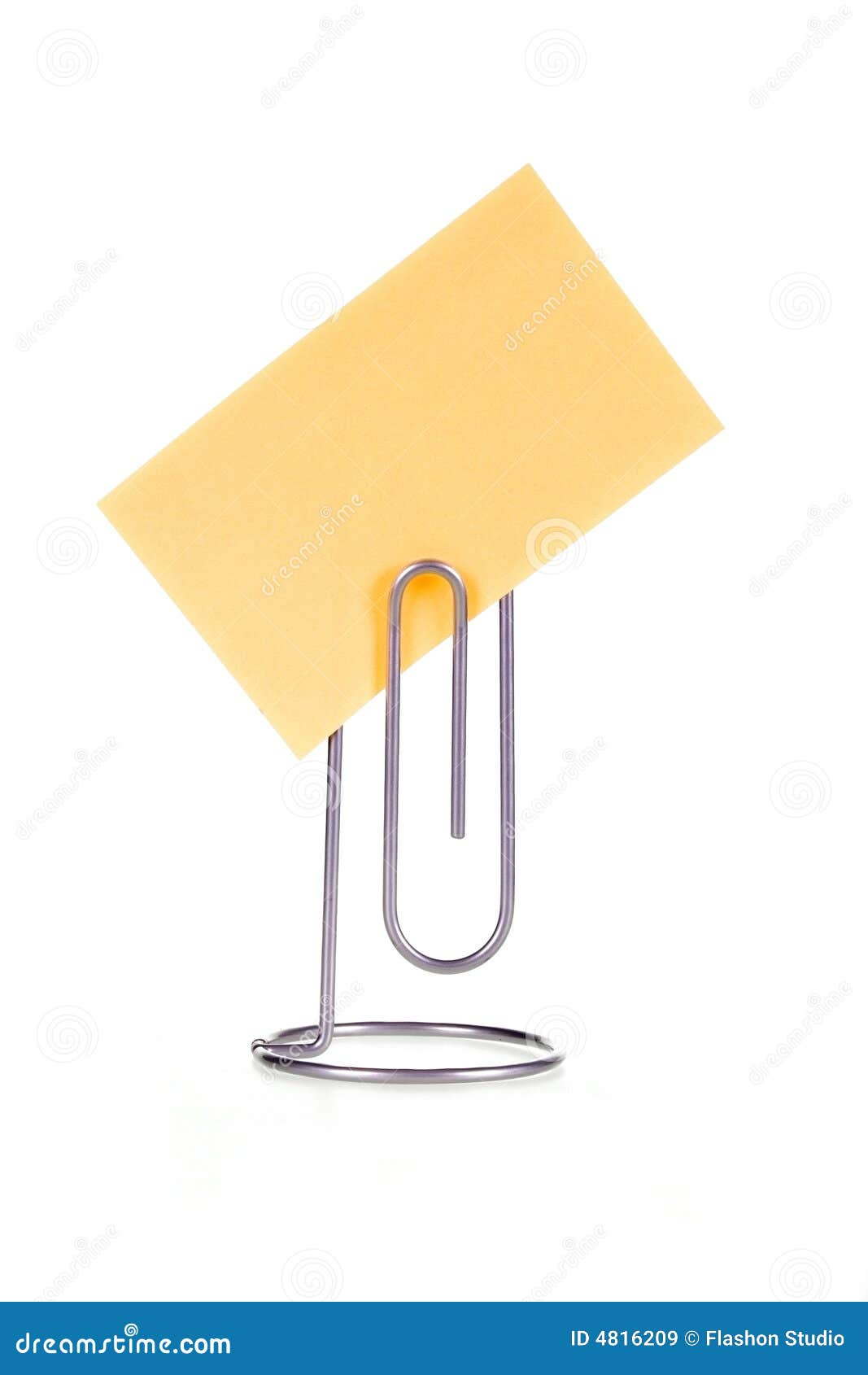 Paper Note on Memo Holder stock image. Image of message - 4816209