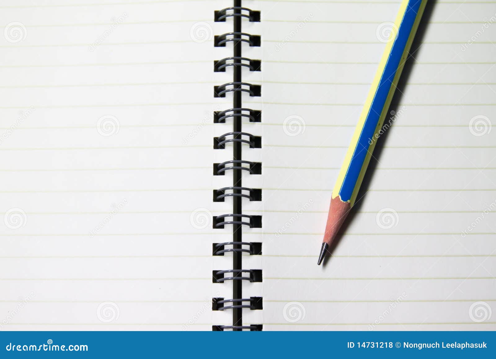 Paper note with pencil stock photo. Image of message - 14731218