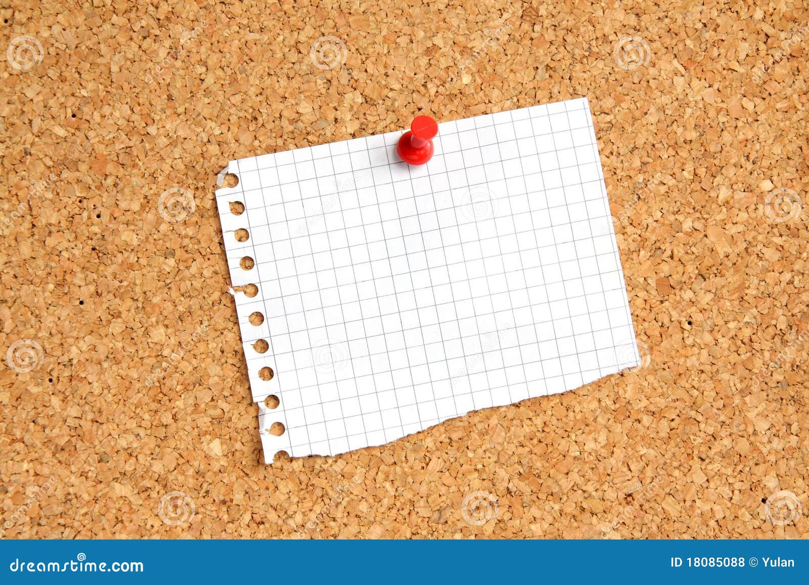 Paper Note On The Pin Board Stock Photo - Image of home, paper: 18085088