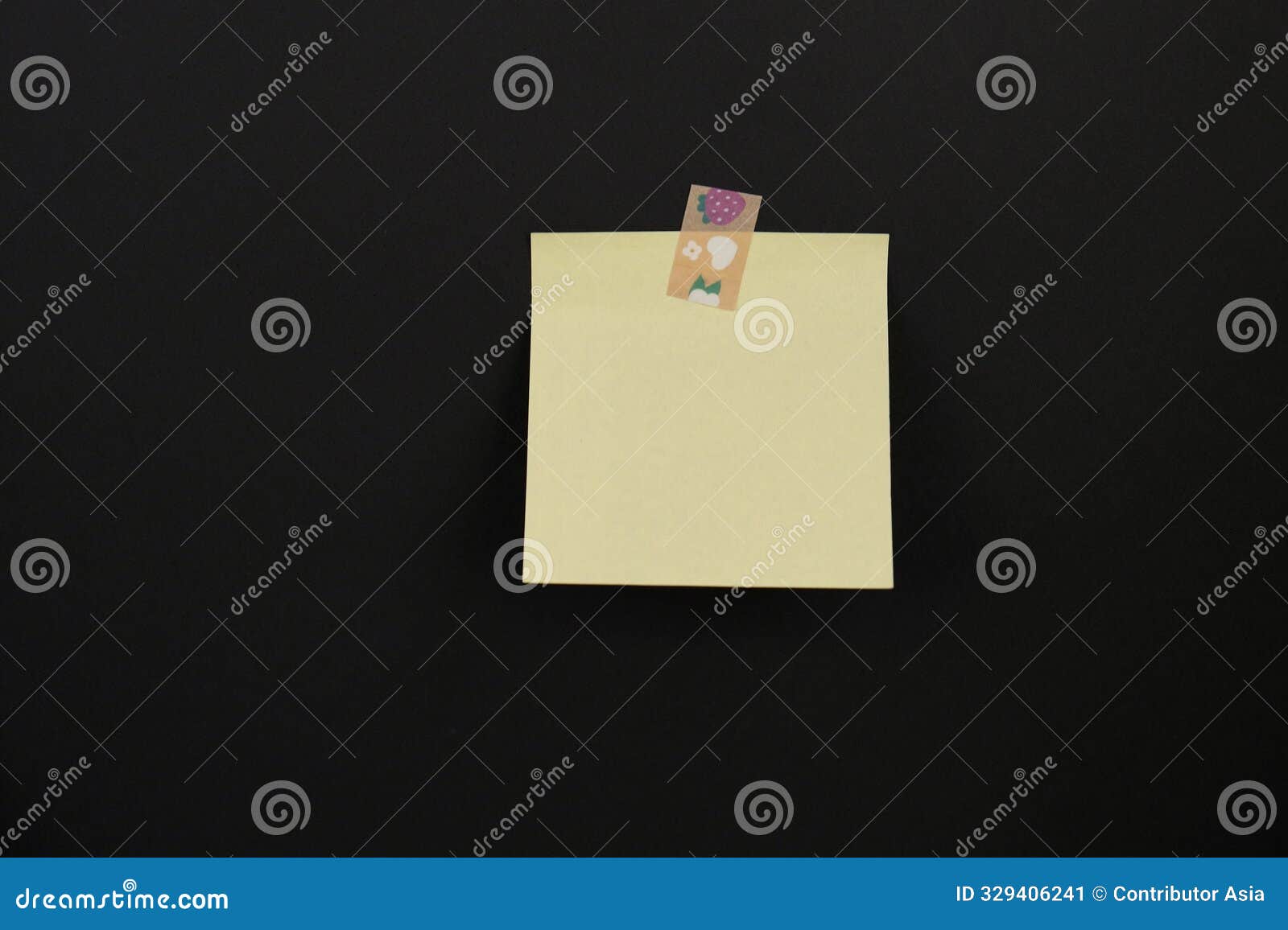 Paper Note Reminder Sticky Notes Pin Paper on Black Bulletin Board ...