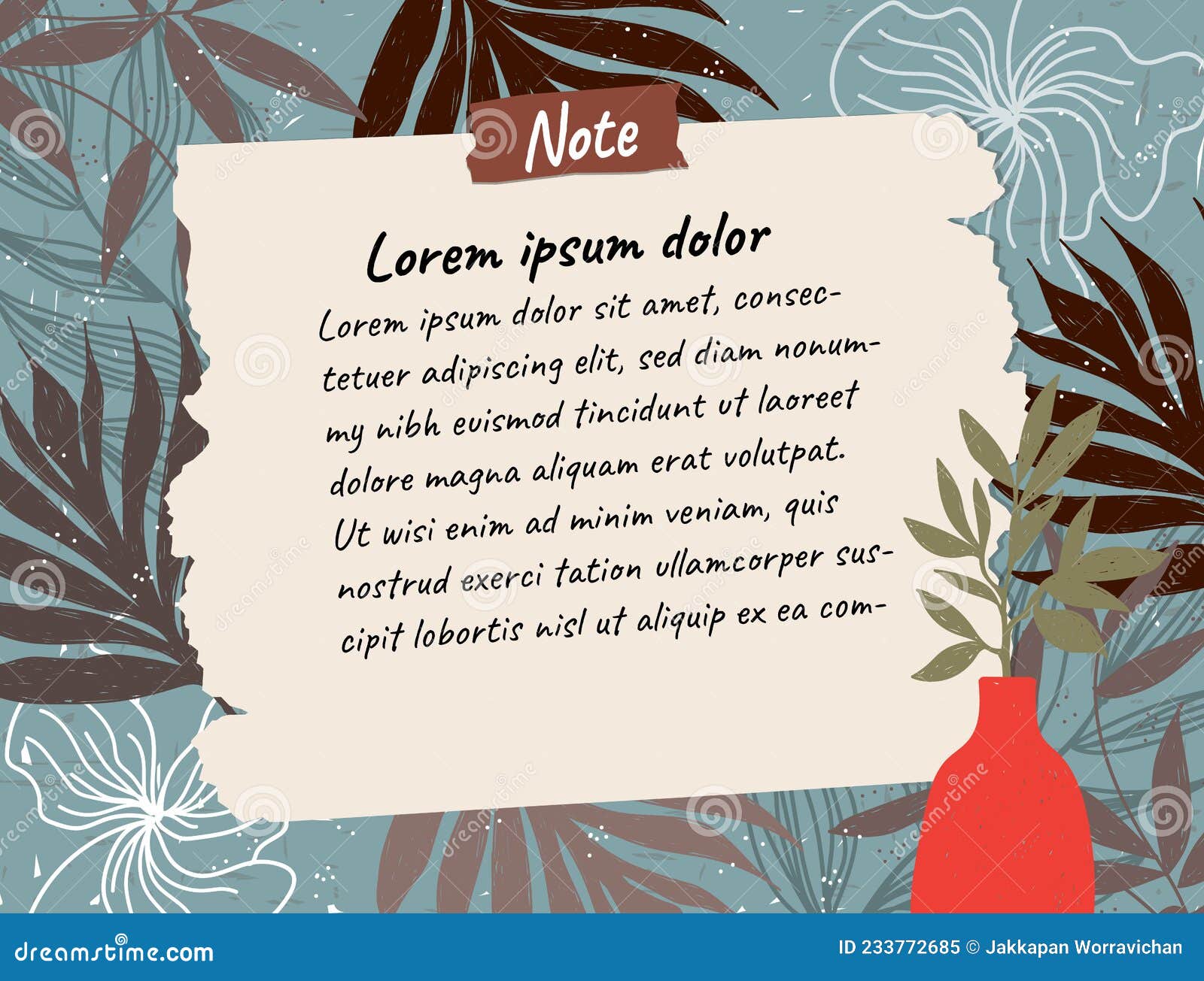 Paper Note Vector Frame Background Art Design Abstract 04 Stock Vector ...