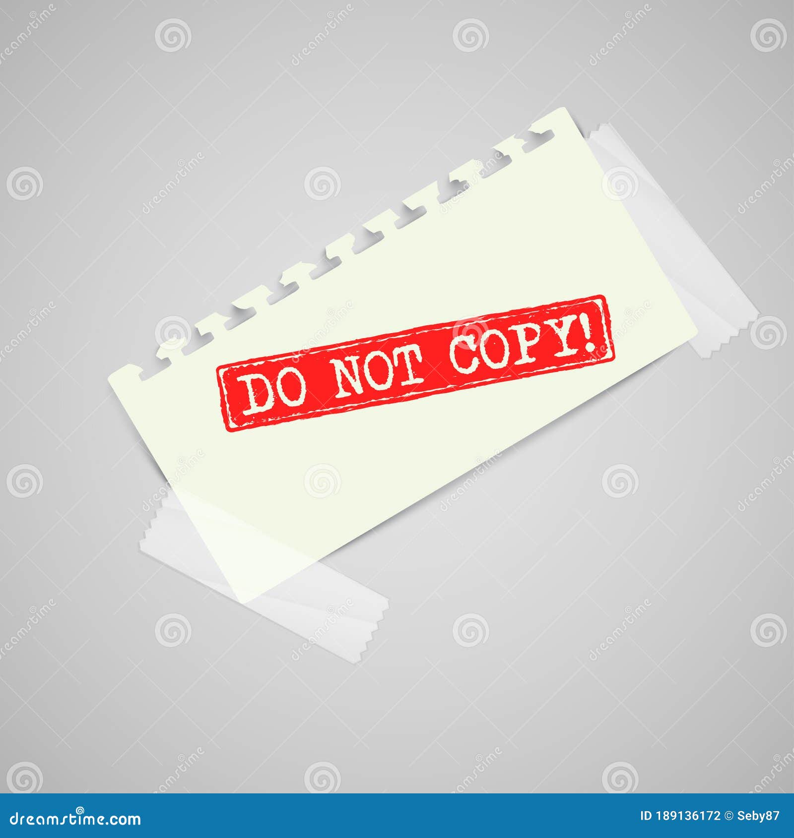 Paper Note with Warning Sign, Vector Stock Vector - Illustration of ...