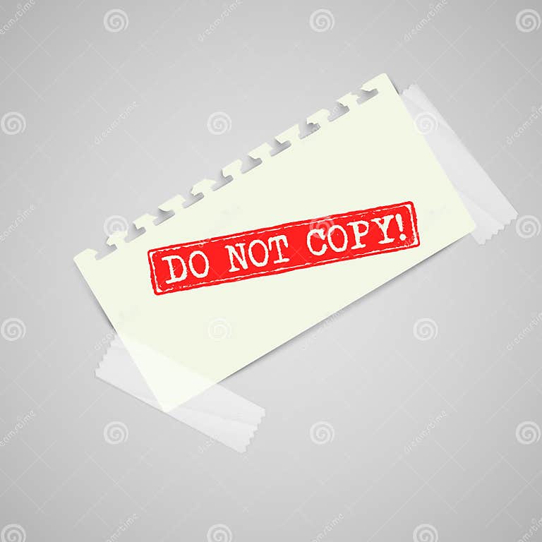 Paper Note with Warning Sign, Vector Stock Vector - Illustration of ...