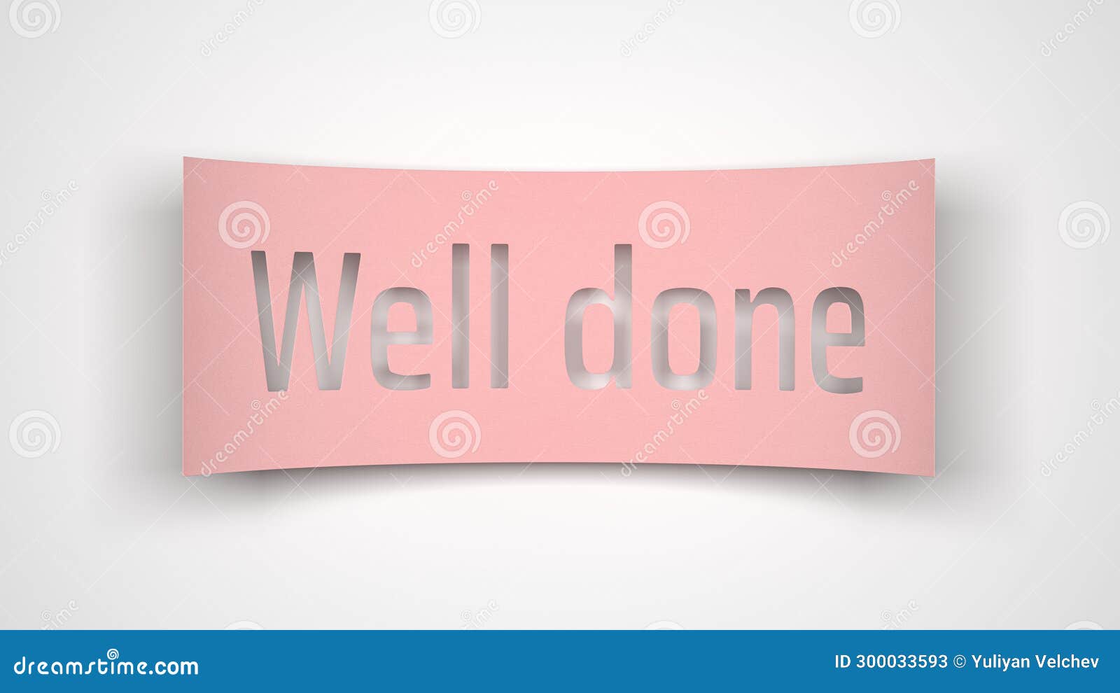 Paper note well done stock illustration. Illustration of memo - 300033593