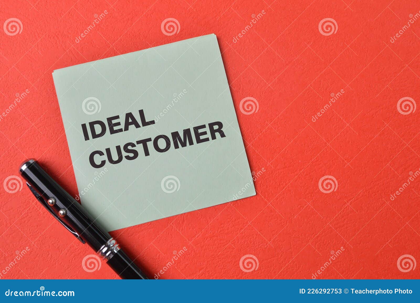 Paper Note Written with Phrase IDEAL CUSTOMER Stock Image - Image of ...