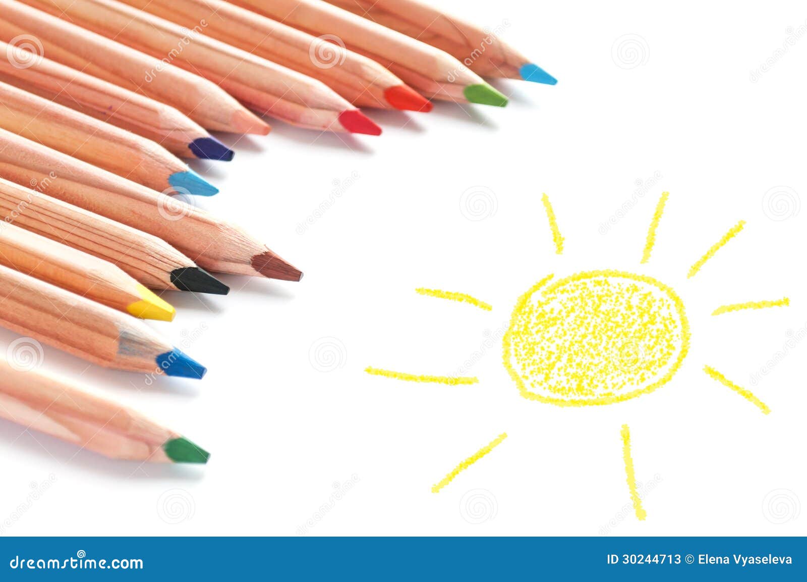 Colored Pencils and Sketch Pad Stock Image - Image of childhood, tool ...