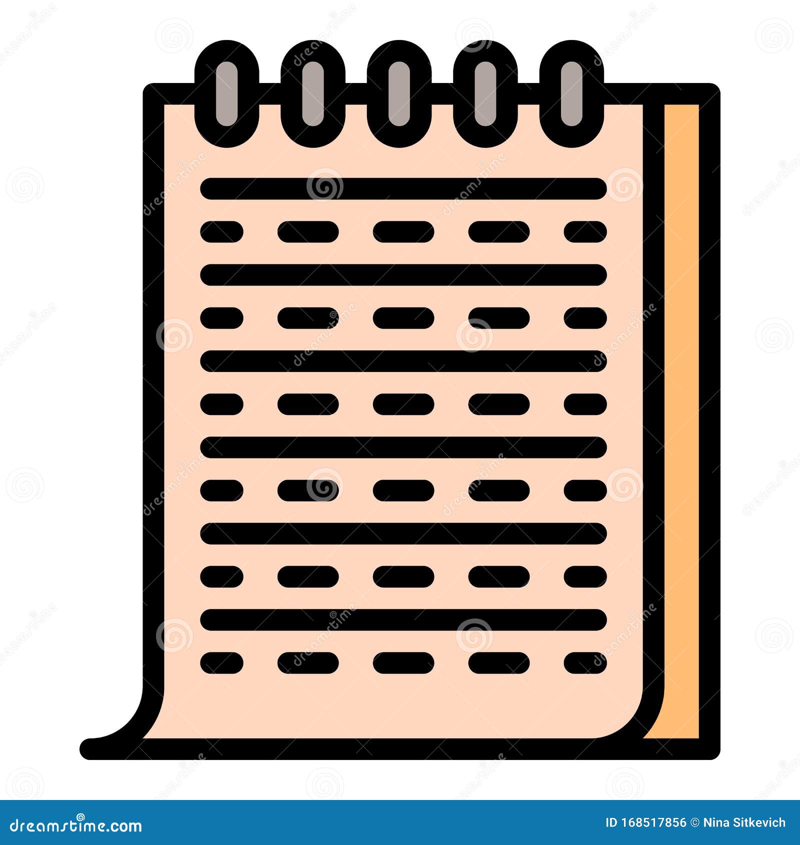 Paper Notebook Icon, Outline Style Stock Vector - Illustration of empty ... Paper Notebook Icon, Outline Style Stock Vector - Illustration of empty ...