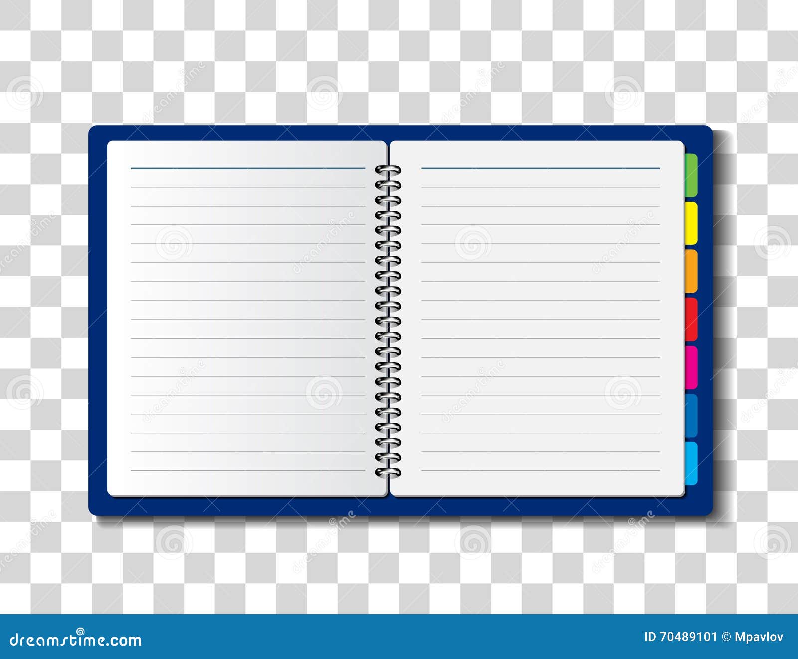Paper Notebook Vector Illustration Stock Vector - Illustration of empty ...