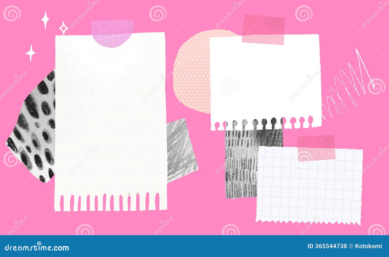 Bold Pink Botanical Blooms On Green Seamless Pattern Royalty-Free Stock ...