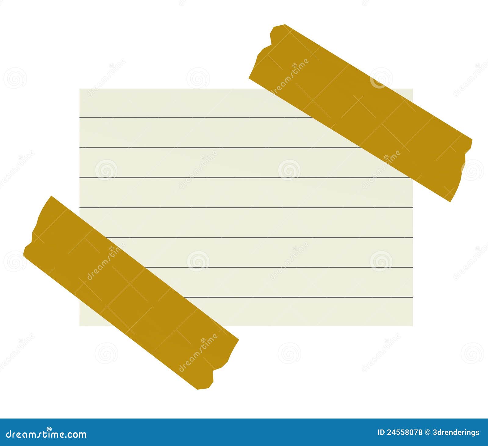Paper for Notes - Empty Lines for Your Text Stock Illustration ...