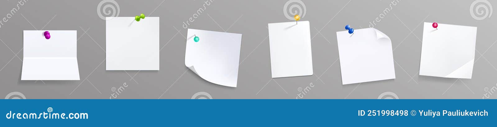 Stationery And Memo On Black Color Background Vector Illustration ...