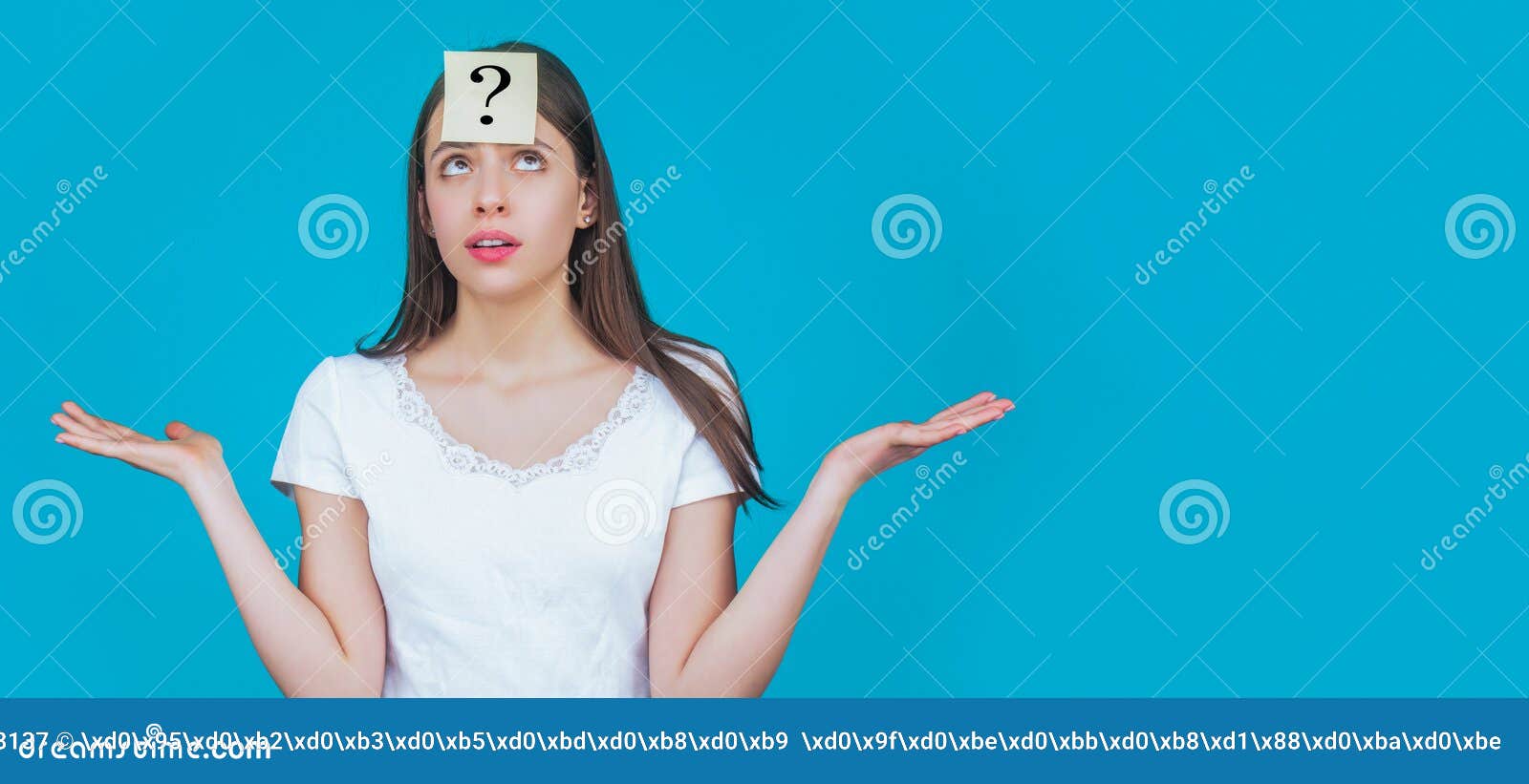 Paper Notes with Question Marks. Woman Question Mark in Head, Solution ...