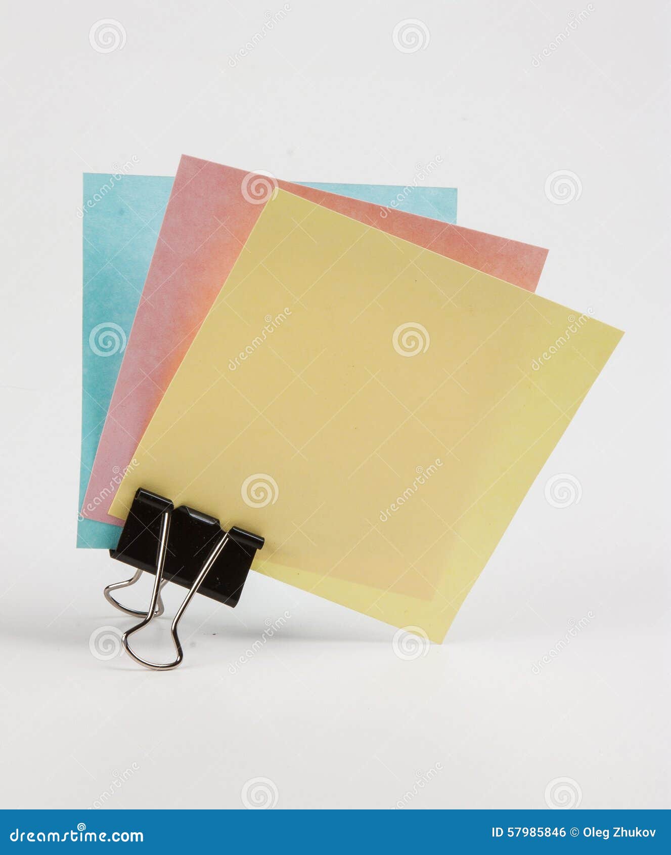 Paper notes on a stand stock photo. Image of blue, note - 57985846
