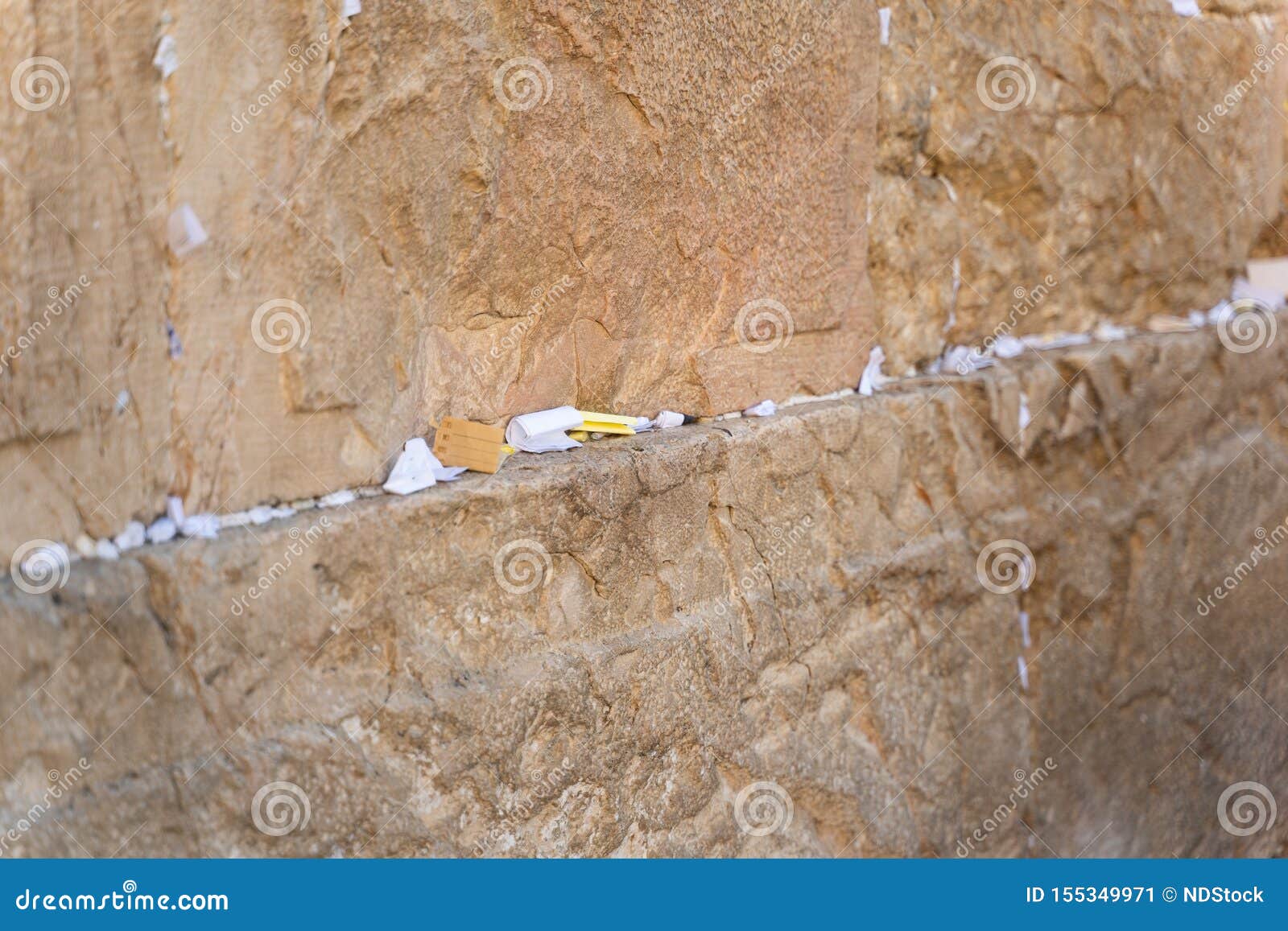 Notes In The Wailing Western Wall. Jerusalem Royalty-Free Stock ...