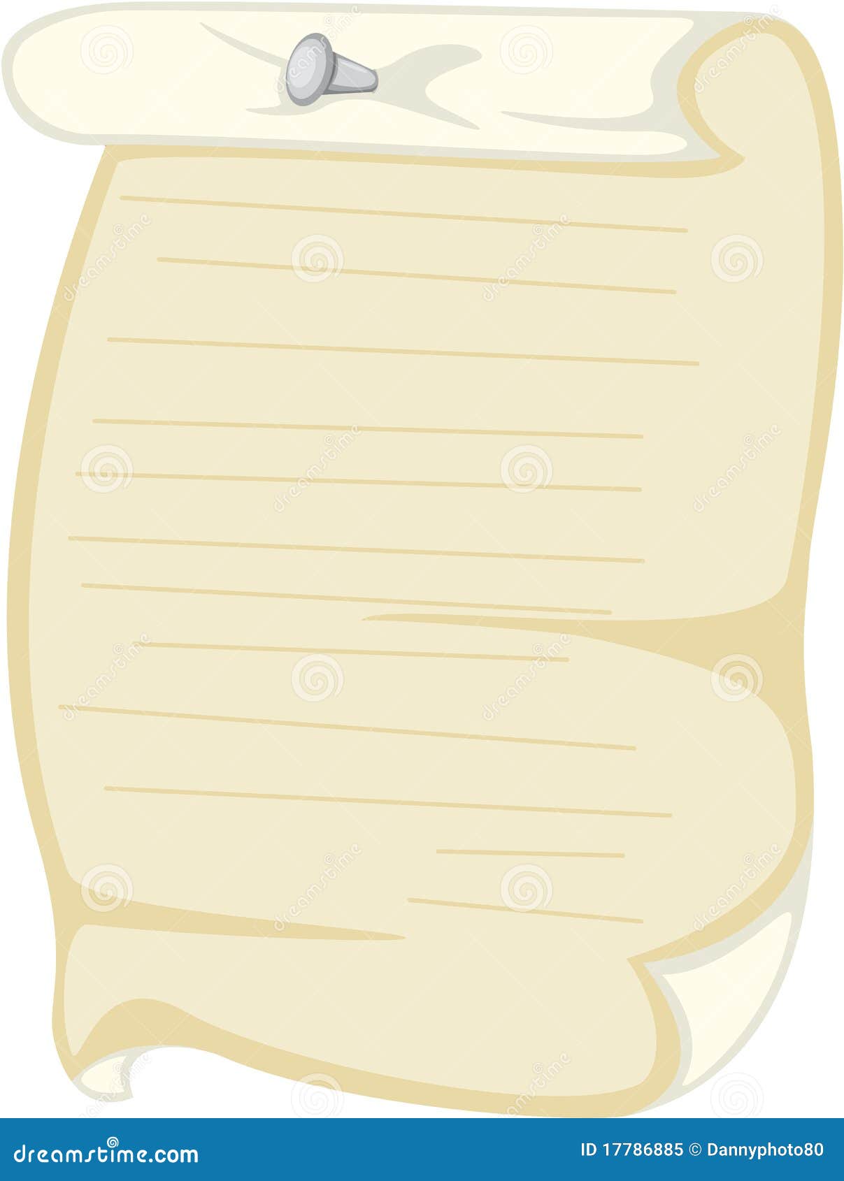 Paper notice stock vector. Image of image, stationary - 17786885