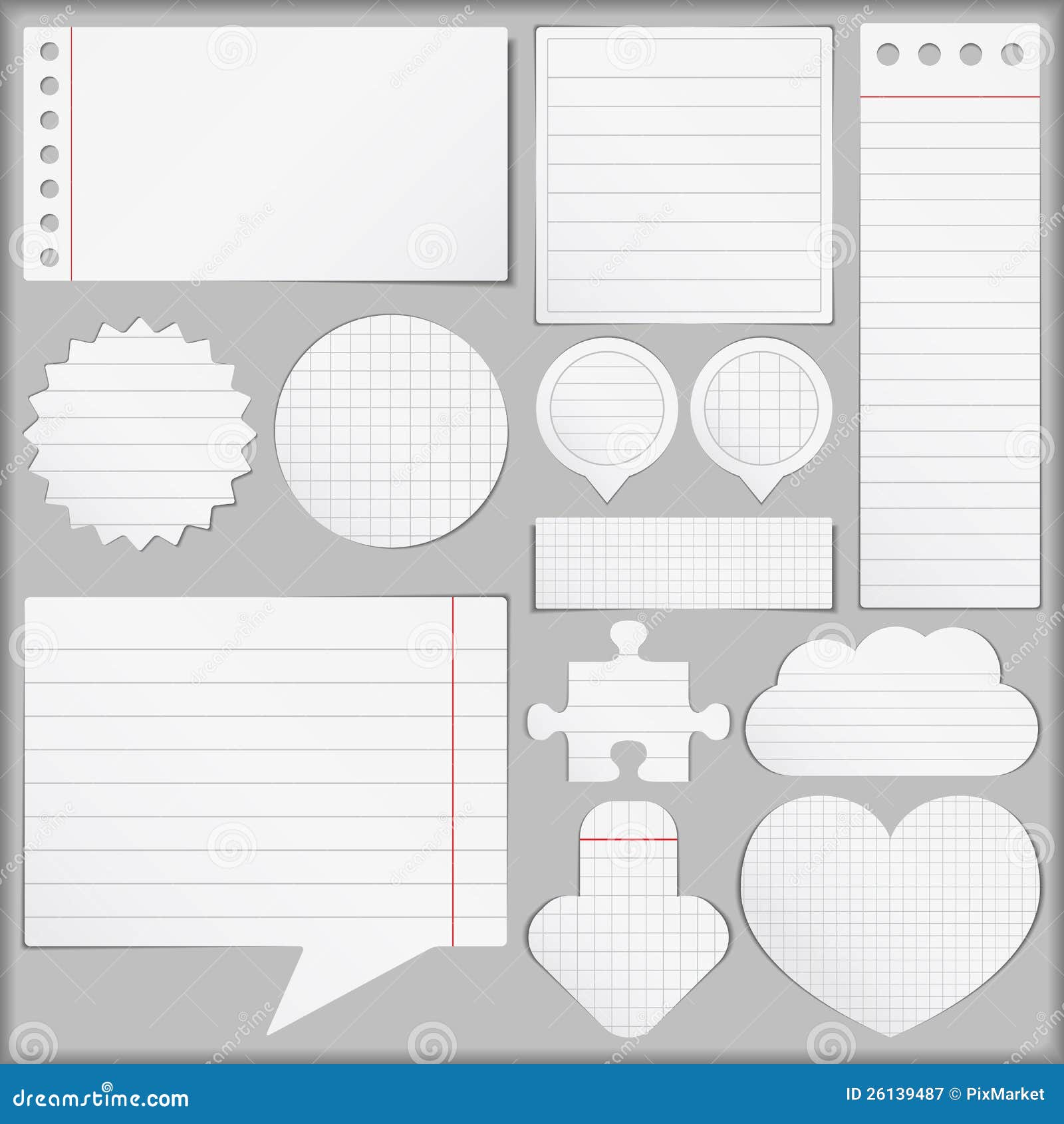 Old Paper Objects - Vintage Tickets, Letters Vector Illustration ...