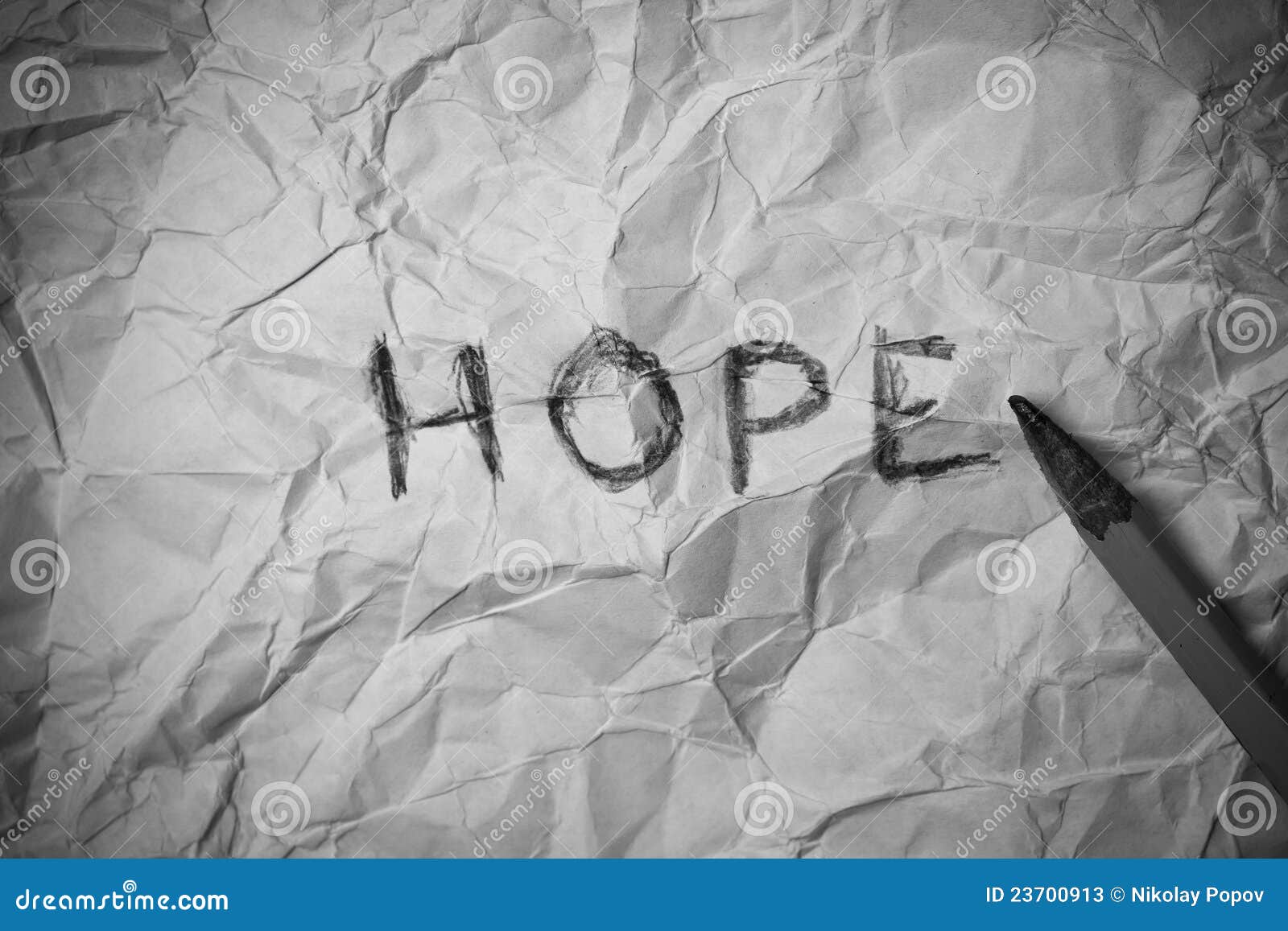 Paper with one word stock image. Image of malice, hope - 23700913